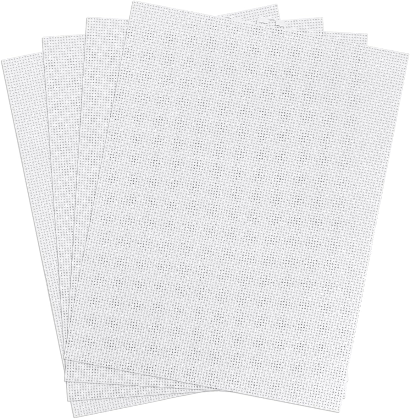 4pcs Plastic Mesh Canvas Sheets, 14 CT Clear Plastic Mesh Canvas Sheets ...