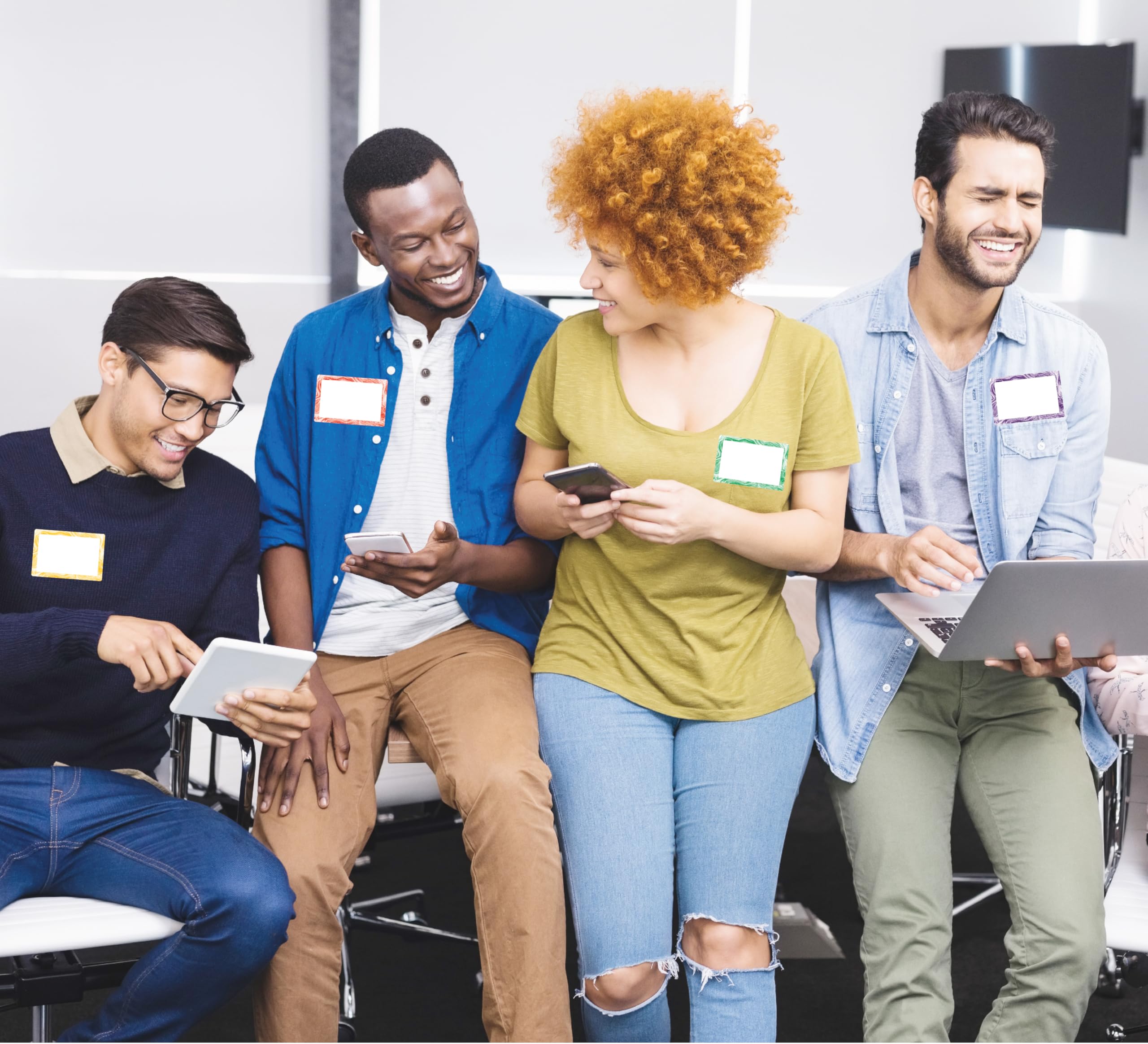 Snapklik.com : 400 Pcs Hello My Name Is Name Tags 2x3 Inch Rectangle ...