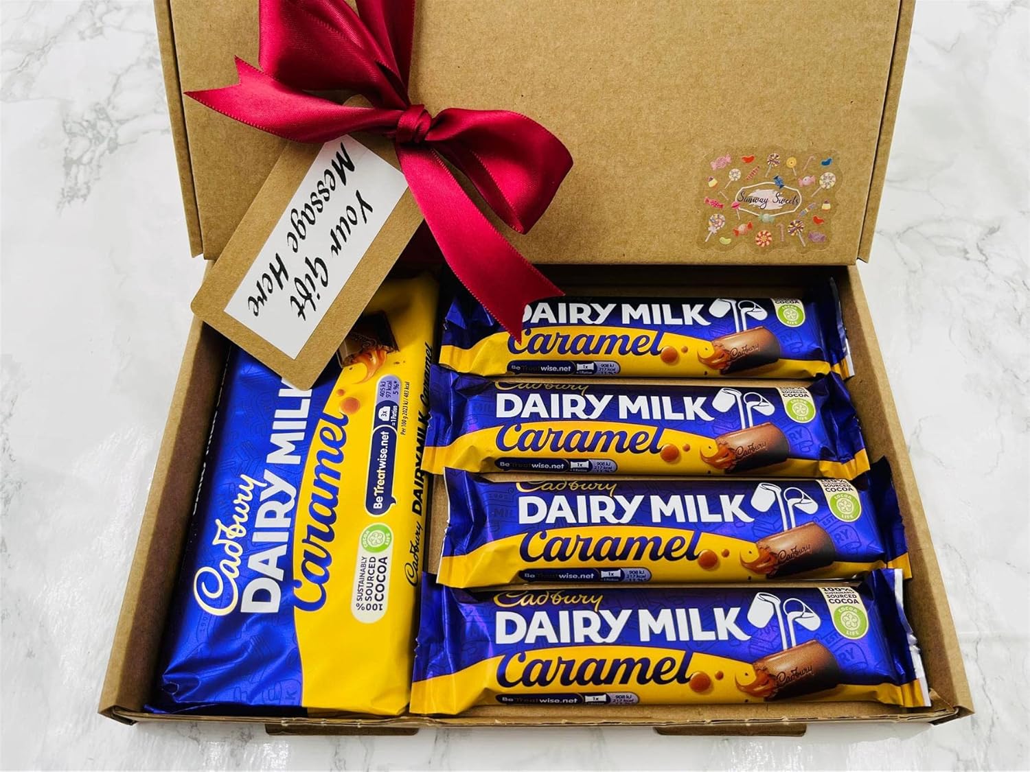 Cadbury Chocolate Gift Dairy Milk Hamper Personalised Box (Caramel ...