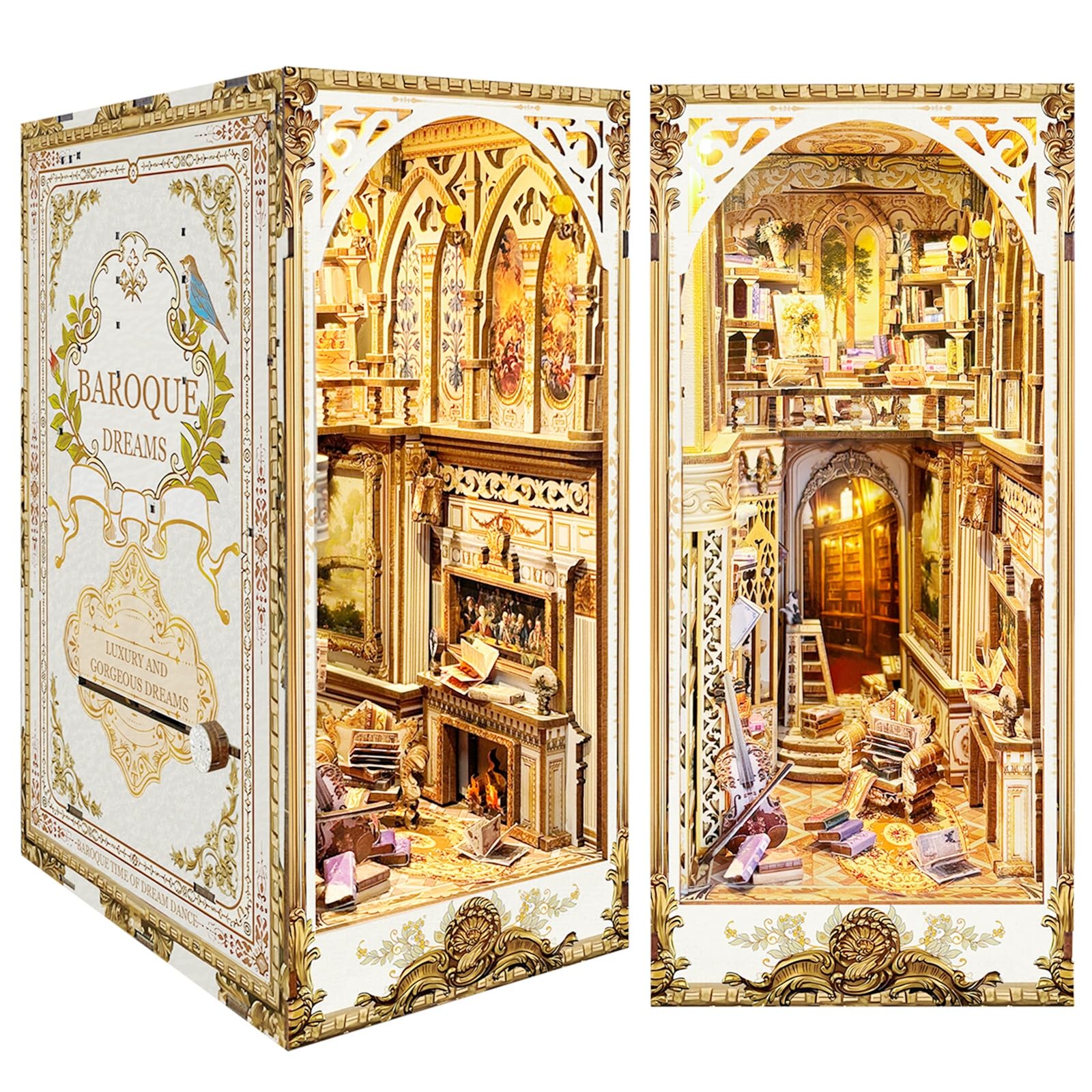 Snapklik.com : DIY Book Nook Kit, DIY Miniature Dollhouse Kit For ...