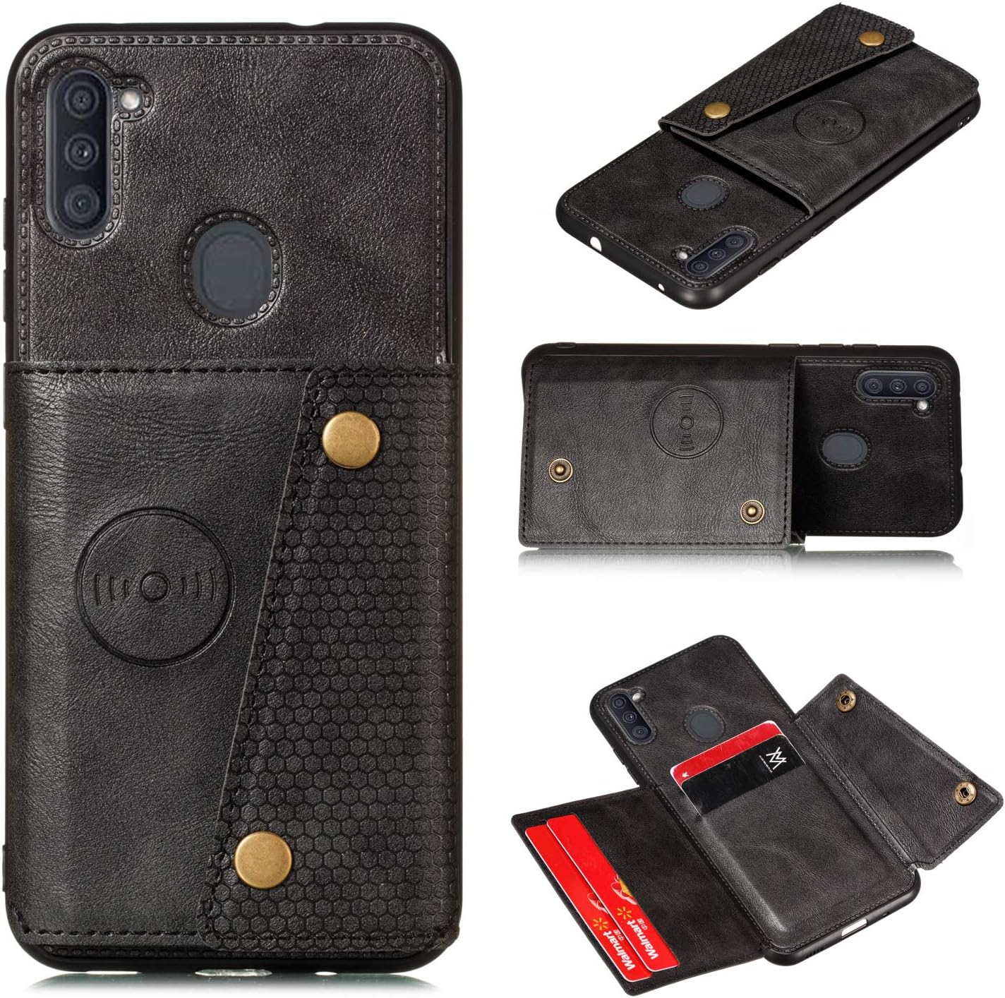 Amazon.com: Elubugod Case for Samsung Galaxy M11 Case Cover,with Card ...