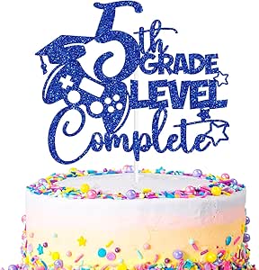 Amazon.com: 5th Grade Level Complete Cake Topper, 5th Grade Grad ...