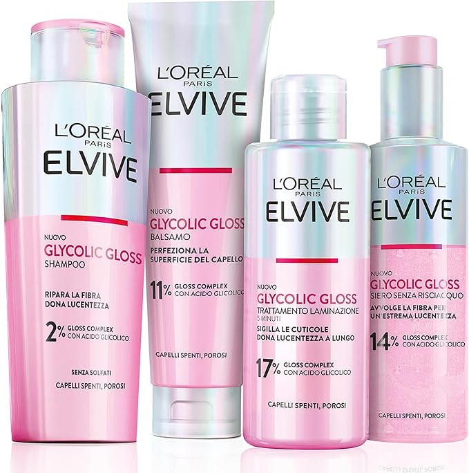L'Oréal Paris Elvive Routine con Shampoo, Balsamo, Trattamento ...