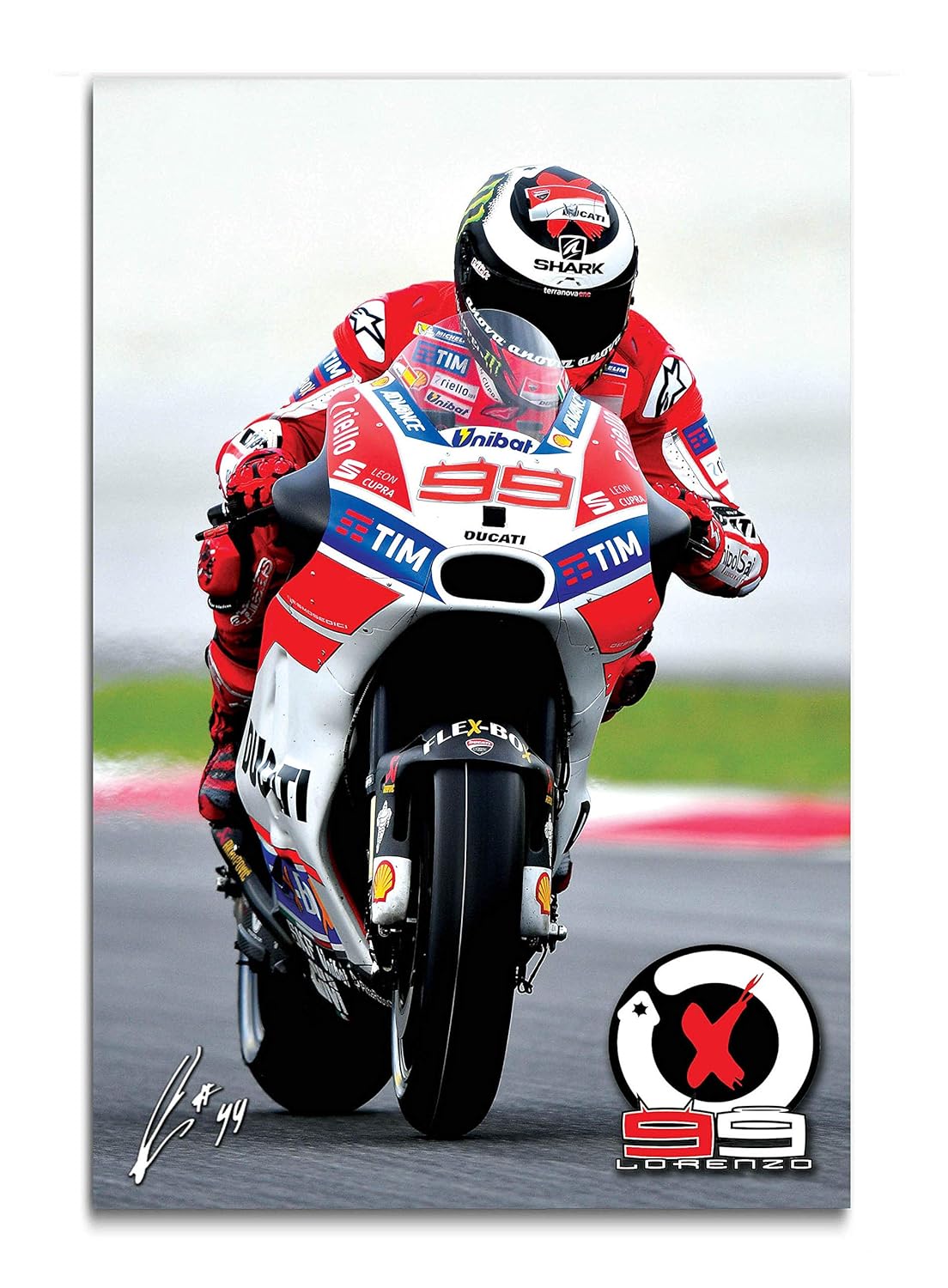 Tamatina Moto GP Sticker Posters | Matte Vinyl Stickers | Jorge Lorenzo ...