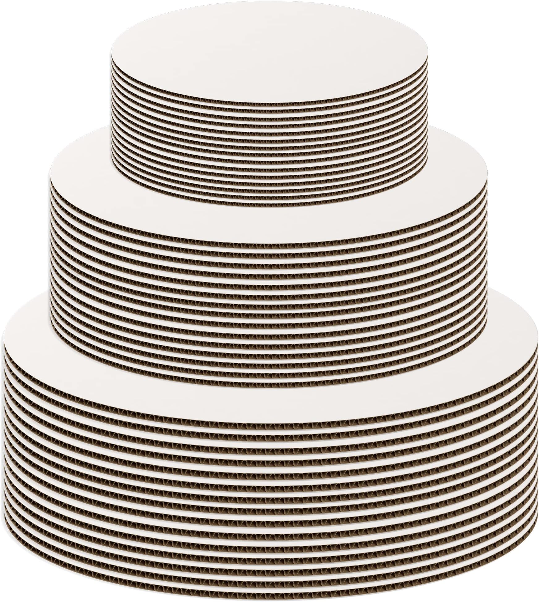 Amazon.com | White Cake Boards Round Set [18 Pack] 6 Pieces of 6, 8 and ...