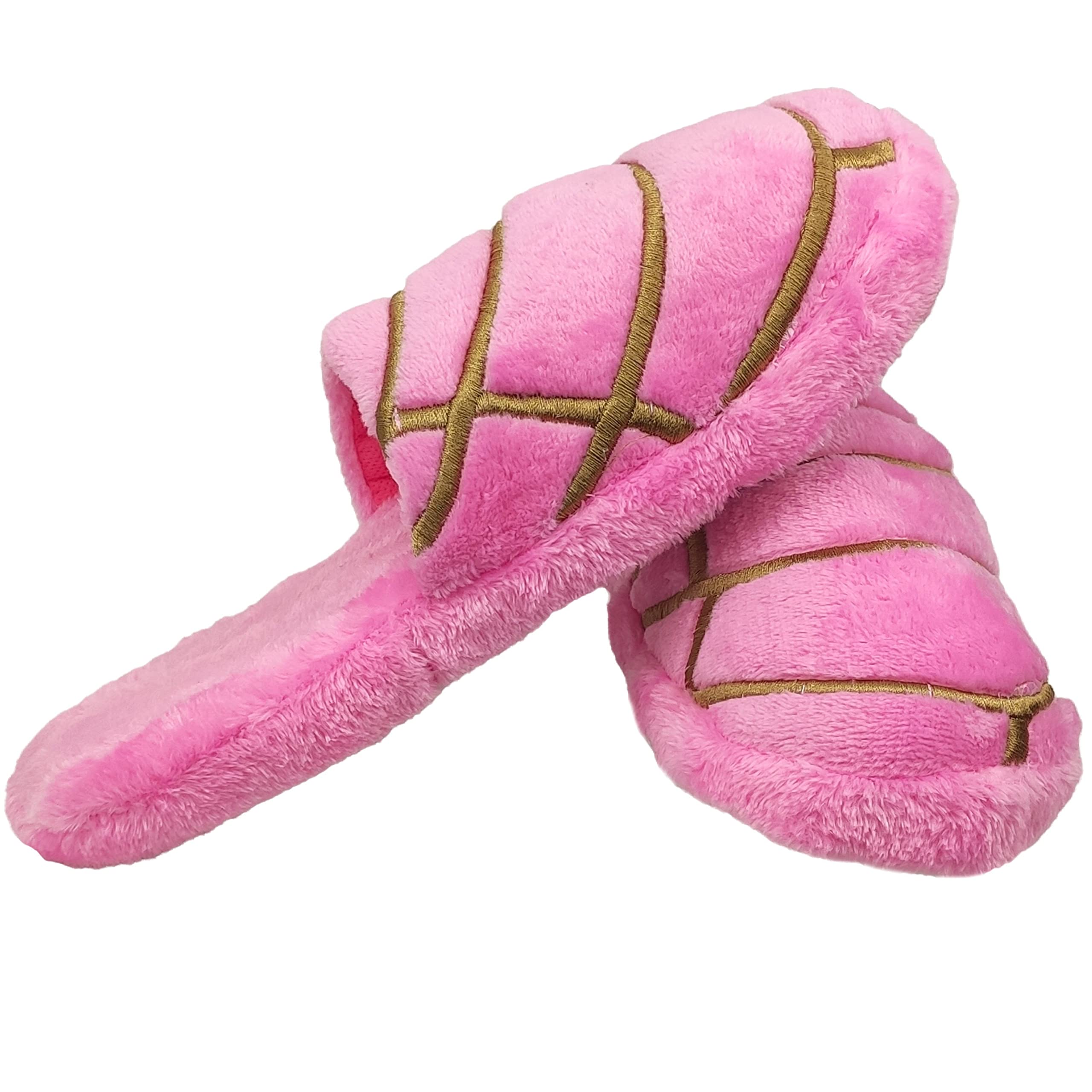 Amazon.com | Mexican Pan dulce concha slippers - Funny Concha pantuflas ...