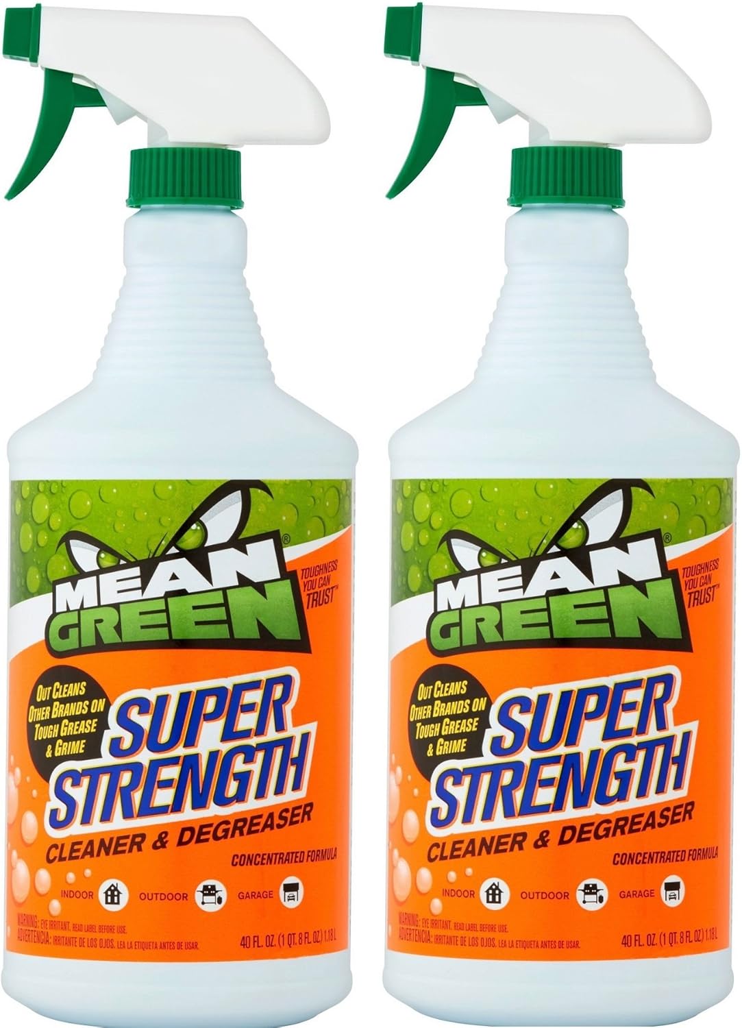Amazon.com: 2 PACK Mean Green Super Strength Cleaner and Degreaser, 40 ...