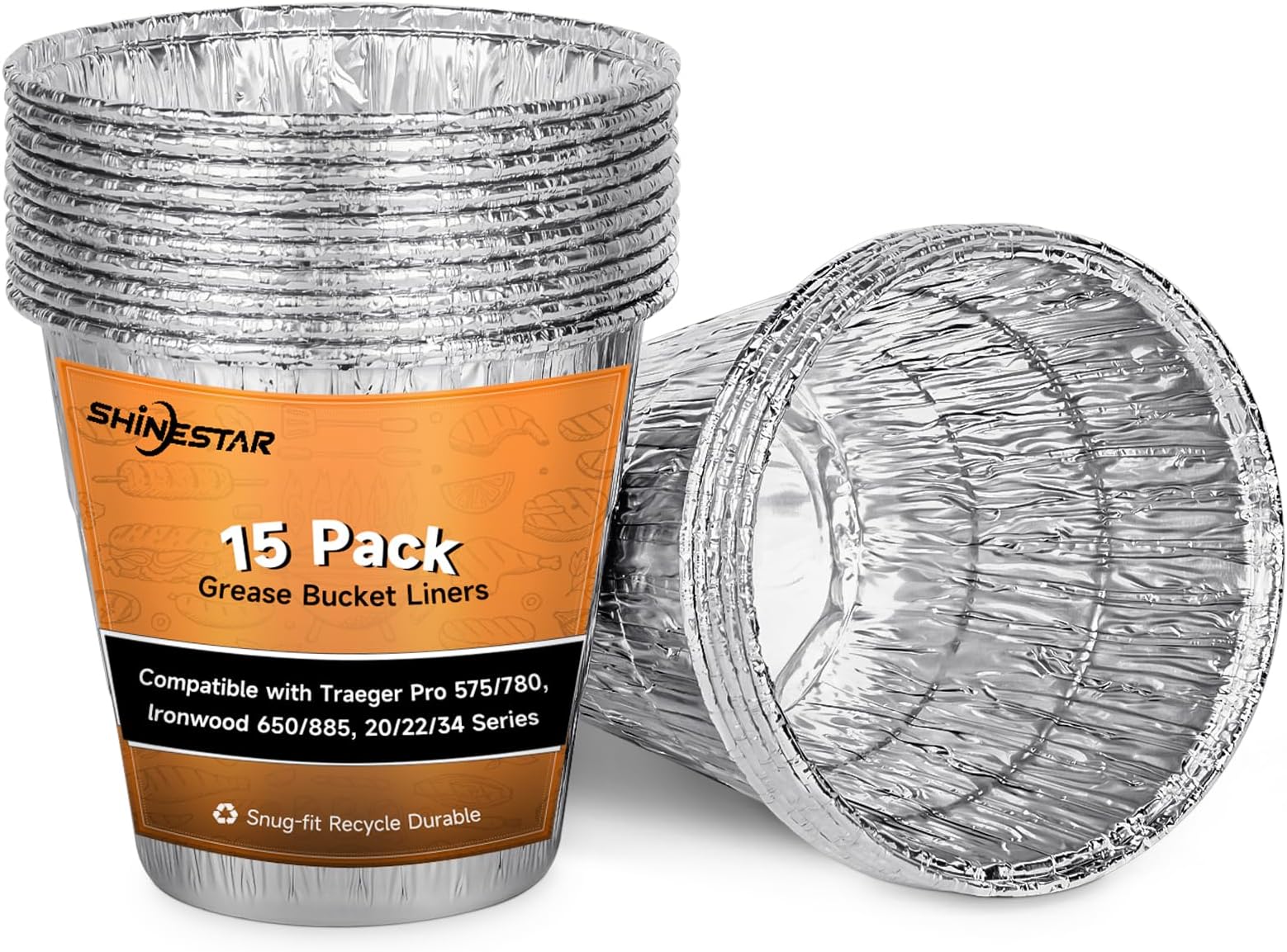 Amazon.com : WWM 20 Pack Grease Bucket Liners & 1-Pack Grease Bucket ...