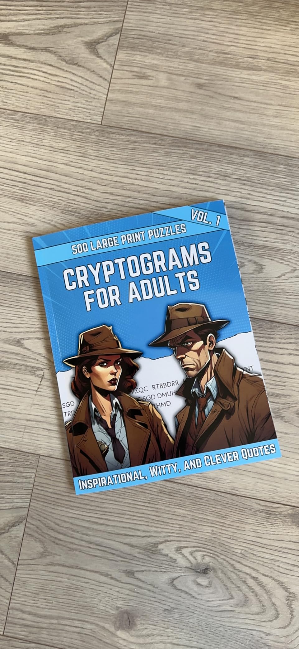 Cryptograms Puzzle Book For Adults: 500 Large Print Cryptograms With ...
