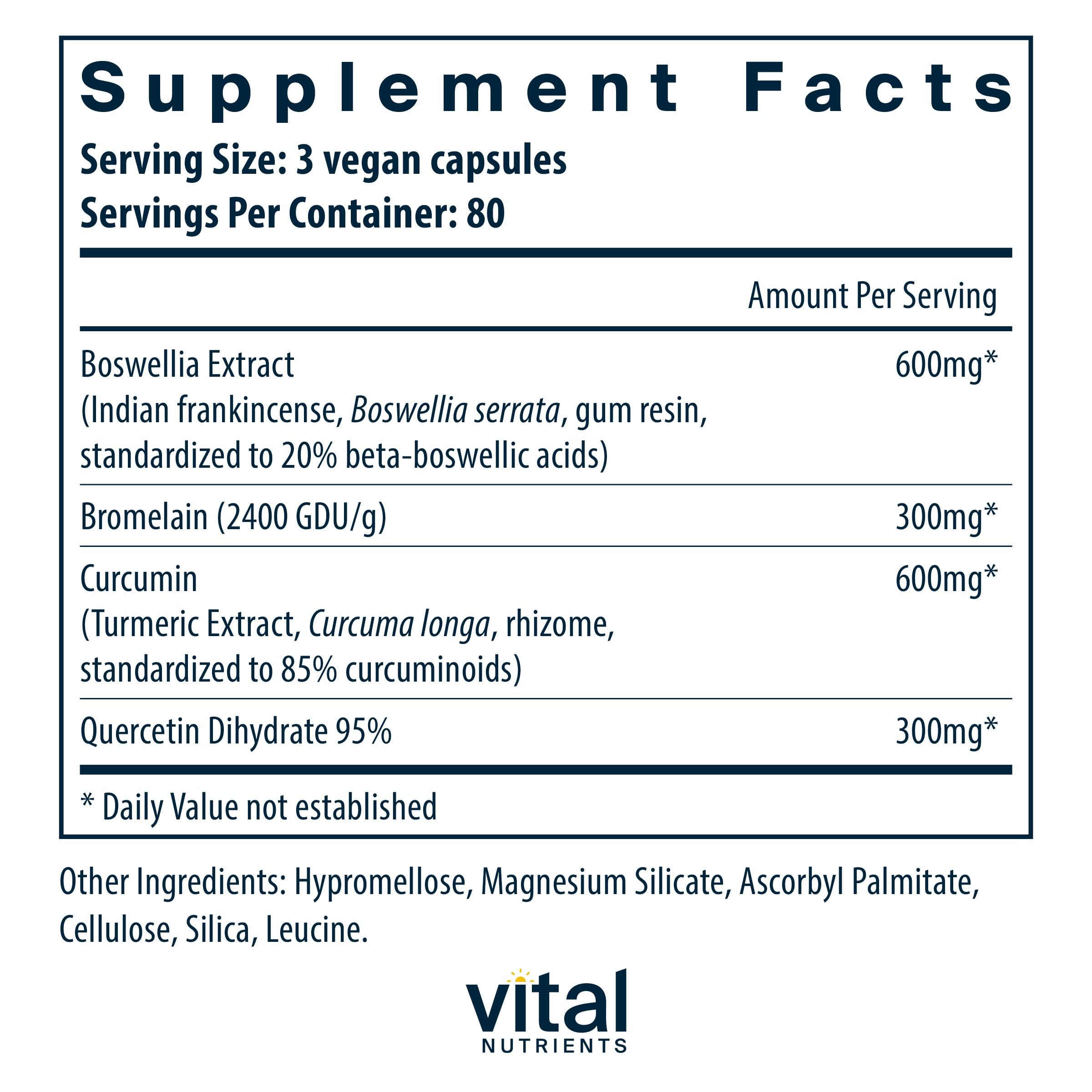 Snapklik.com : BCQ Vegan Boswellia, Bromelain, Curcumin & Quercetin ...
