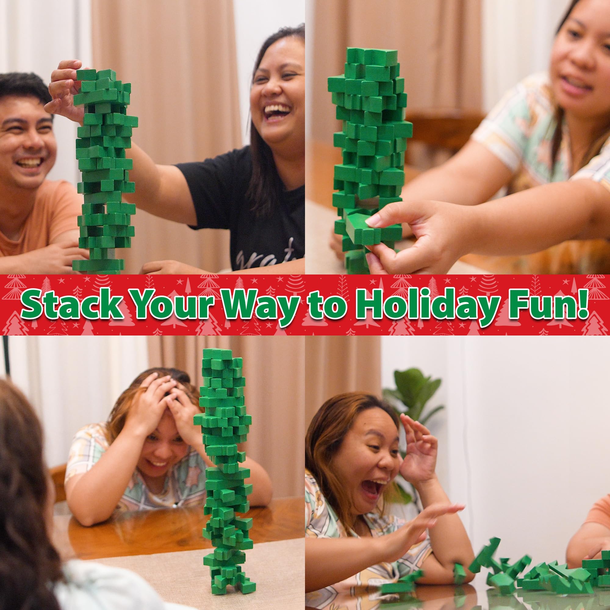 Snapklik.com : Christmas Tree Stack-Up, Wooden Blocks Stacking Game ...