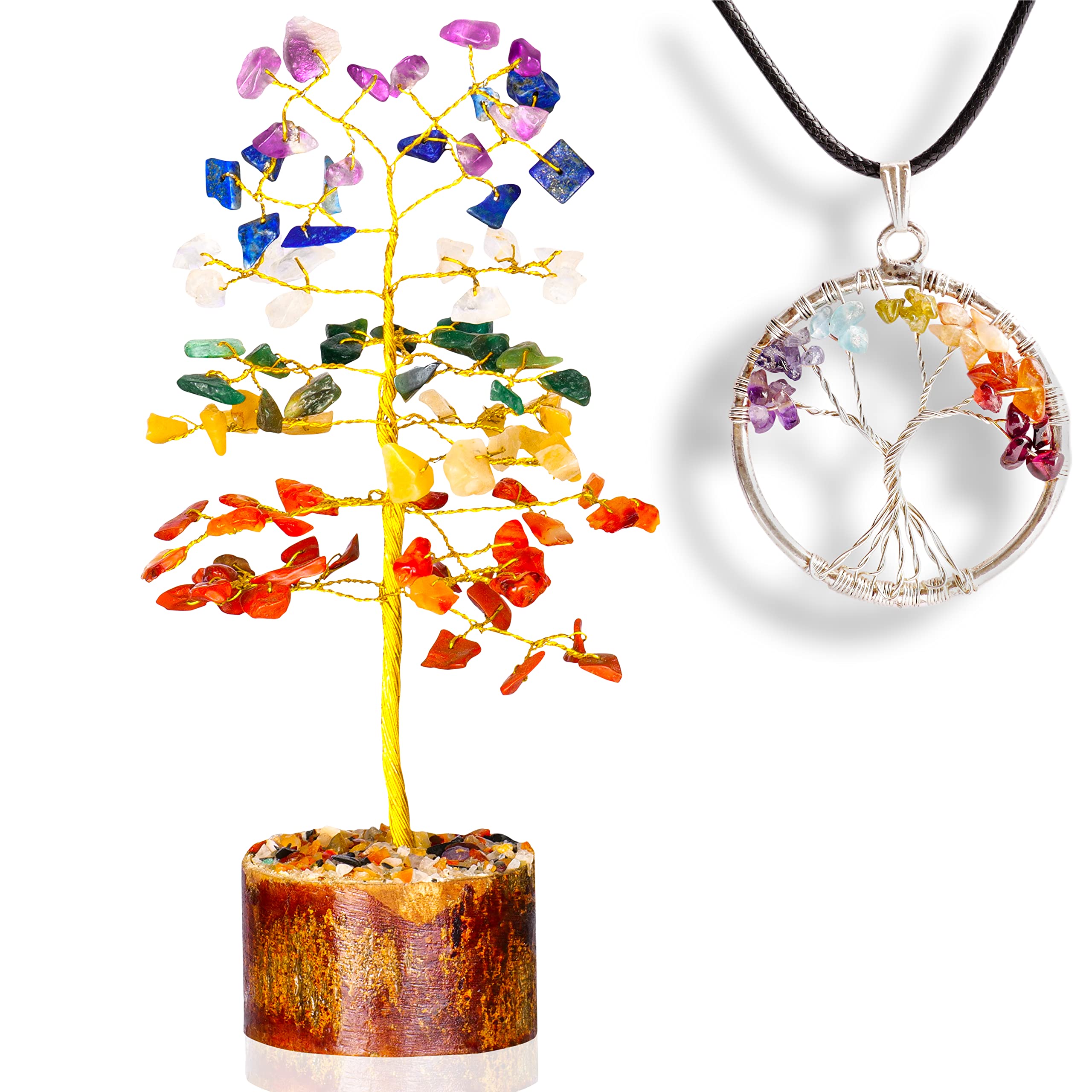 Buy Seven Chakra Tree - Chakra Tree of Life - Crystal Tree for Positive ...
