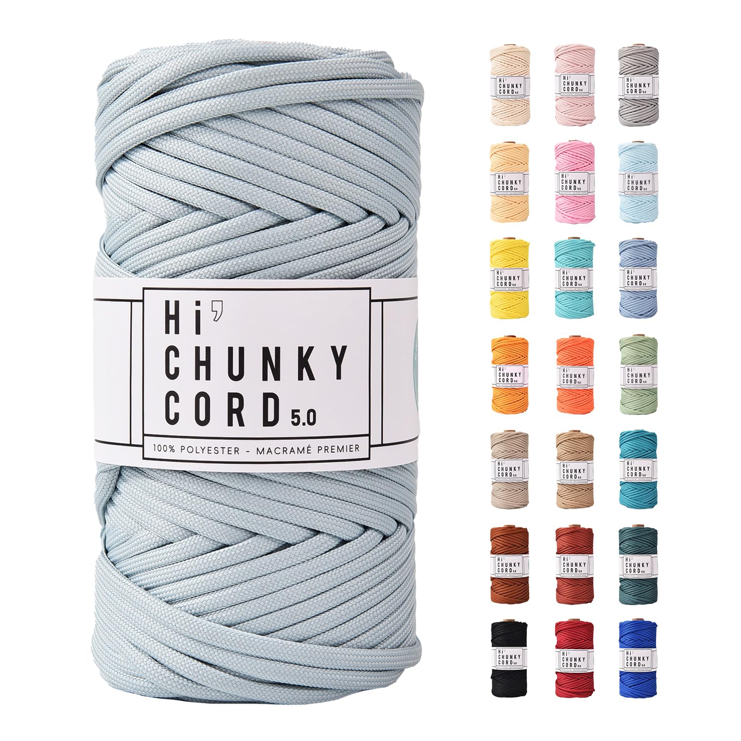 Amazon.com: PLY-BR 5mm x 53 Yard Craft Soft Pure Braided Polyester ...