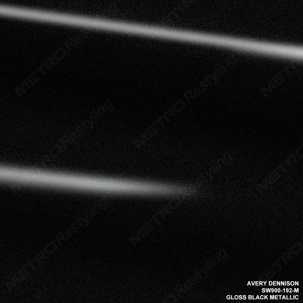 Avery SW900-192-M Gloss Black Metallic 3in x 5in (Sample Size) Supreme ...