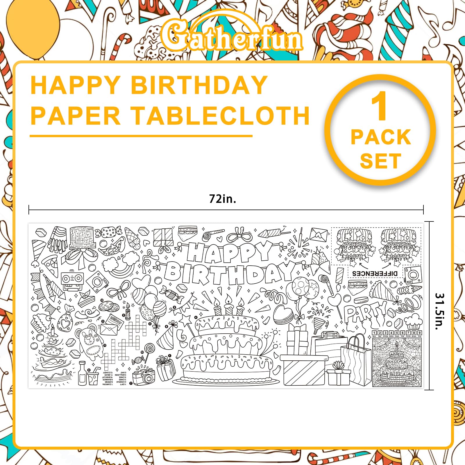 Snapklik.com : Gatherfun Giant Coloring Poster For Classroom Wall ...