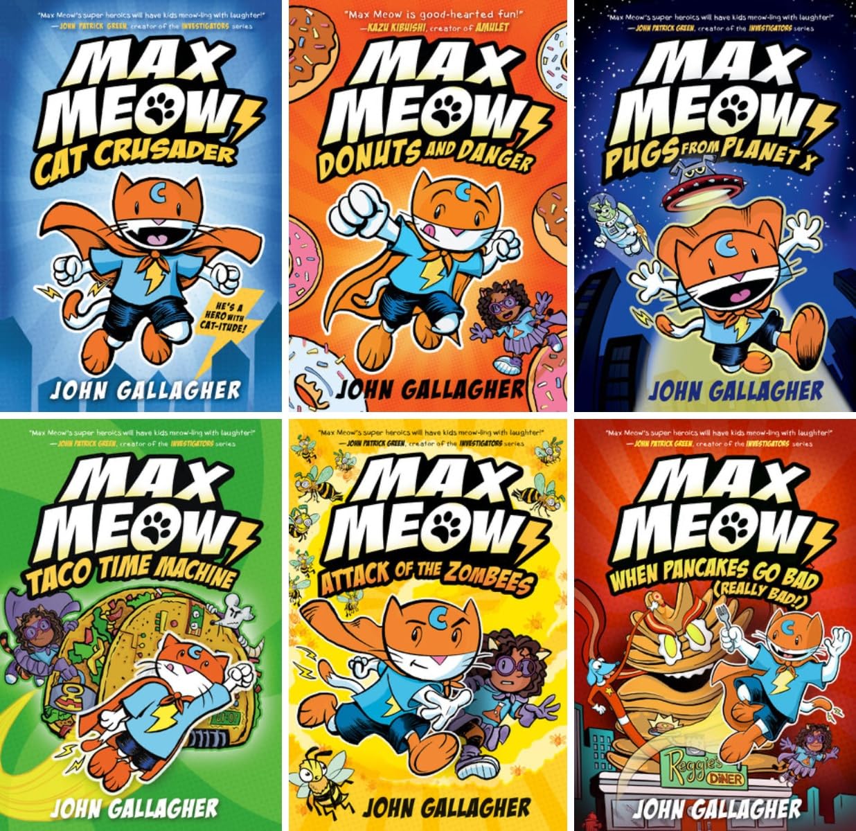 Max Meow Series 6-Book Collection Set: Book 1 to 6: John Gallagher ...