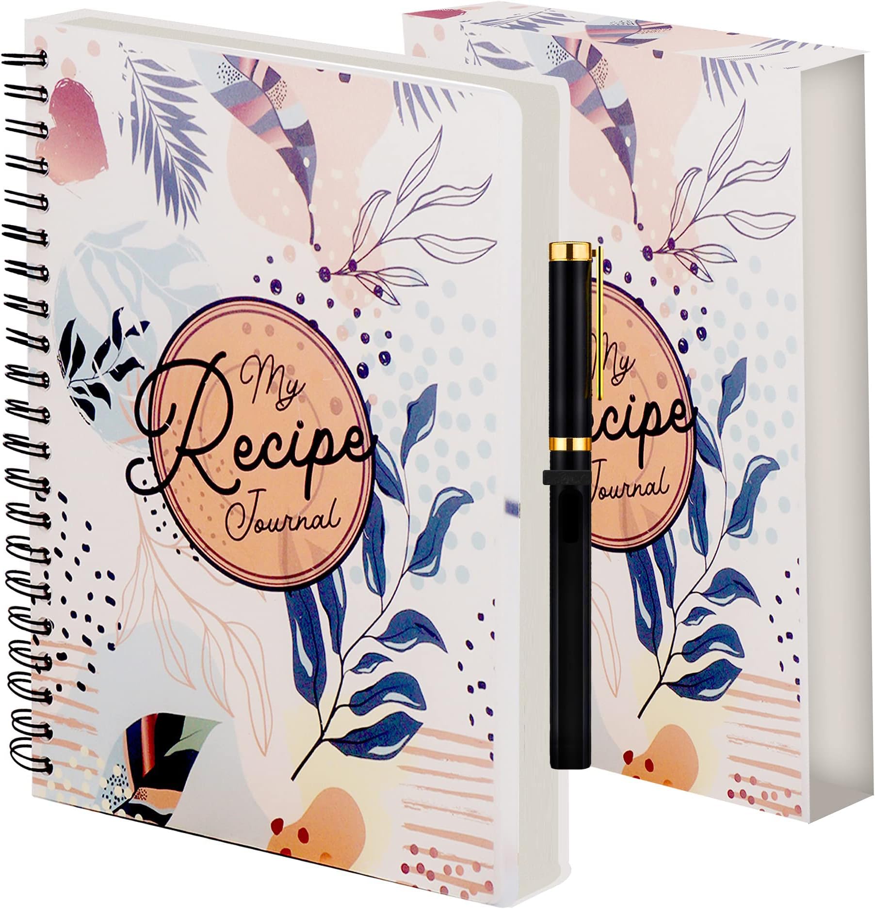 Amazon.com: 8.5'' x 11'' Blank Recipe Book +12 Plastic Dividers + 120 ...
