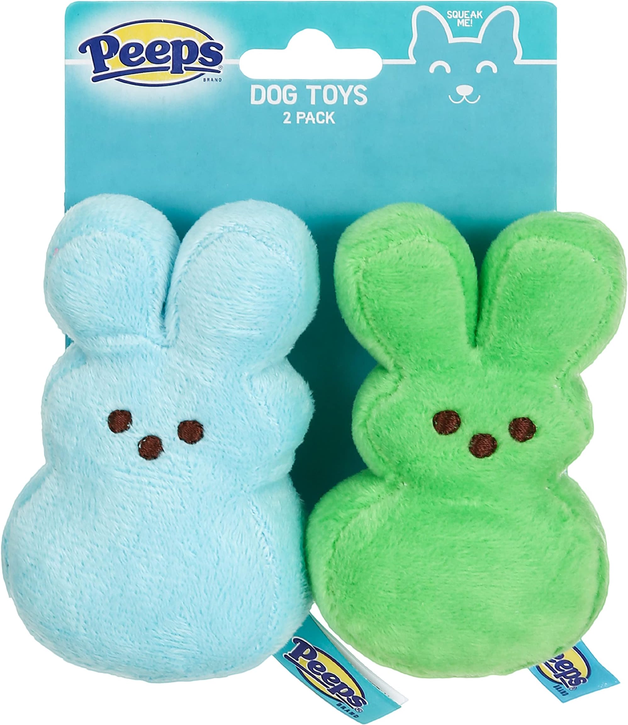 Pet Supplies : Peeps for Pets Plush Bunny Toys for Dogs, Pink/Purple ...