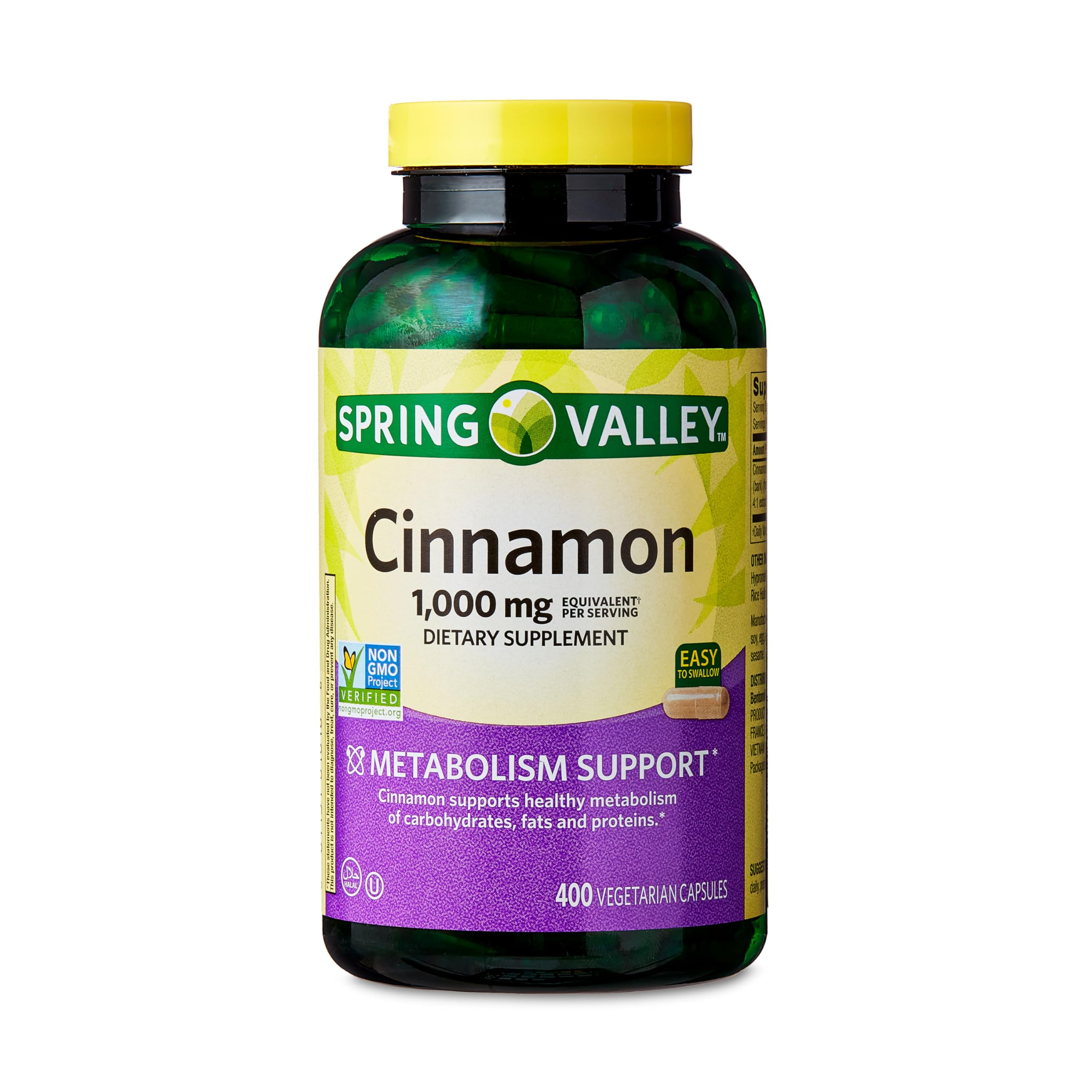 Amazon.com: Spring Valley Cinnamon Dietary Supplement, 1000 mg, 400 ...