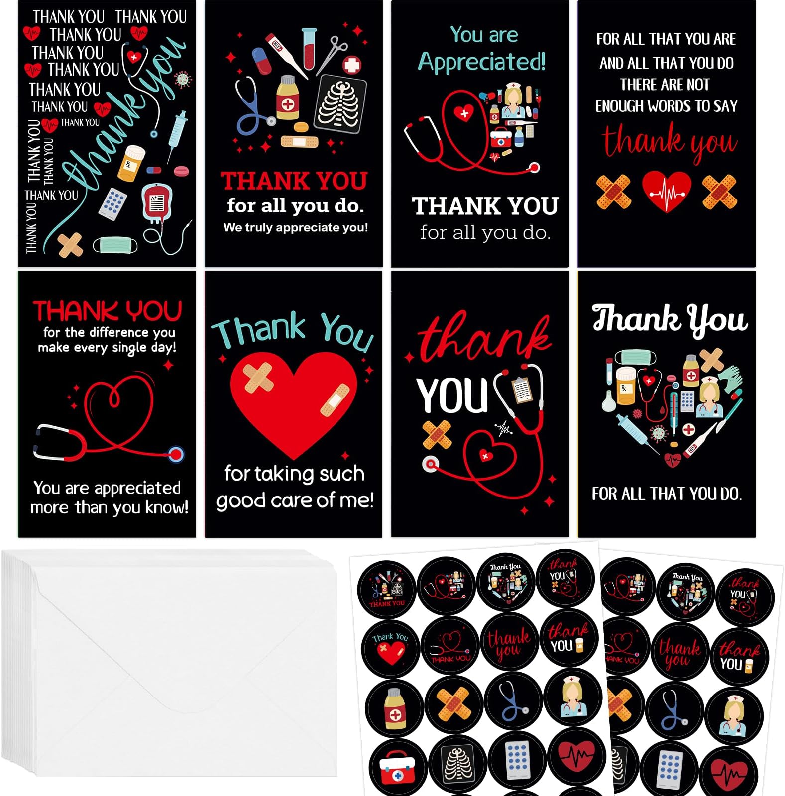 Amazon.com : Jutom 60 Sets CNA Nurse Week Gift National Healthcare ...