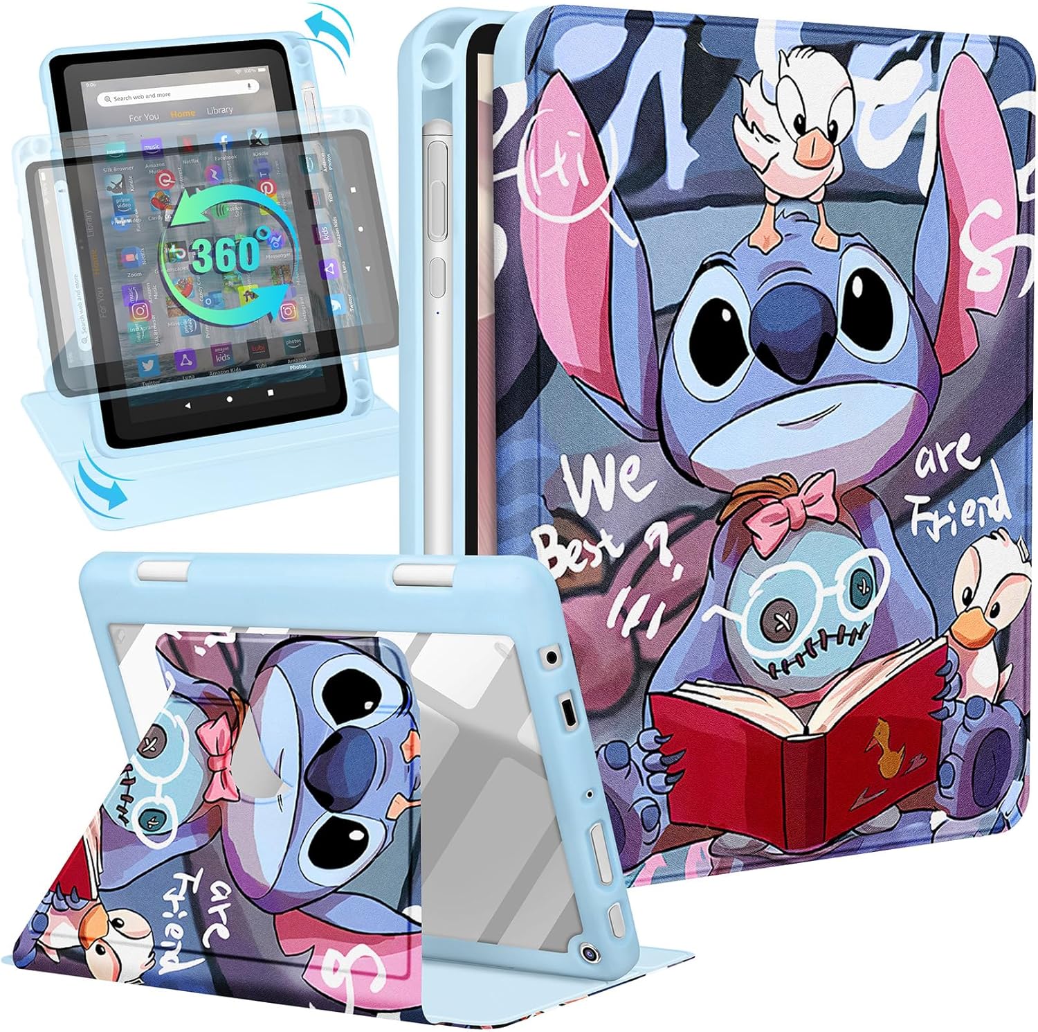 Amazon.com: Petonist for Fire HD 8 Tablet Case for Girls - Girly Kids ...