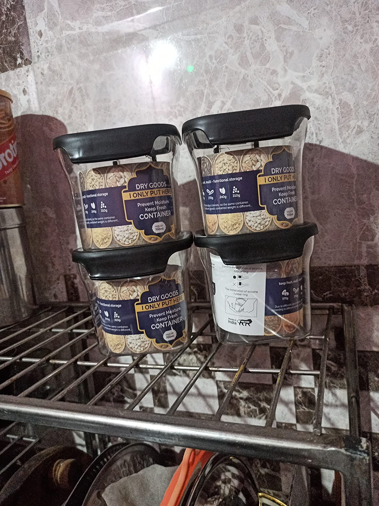 PRIT. Kitchen Food Storage Containers Jar Multipurpose Use | Snacks ...