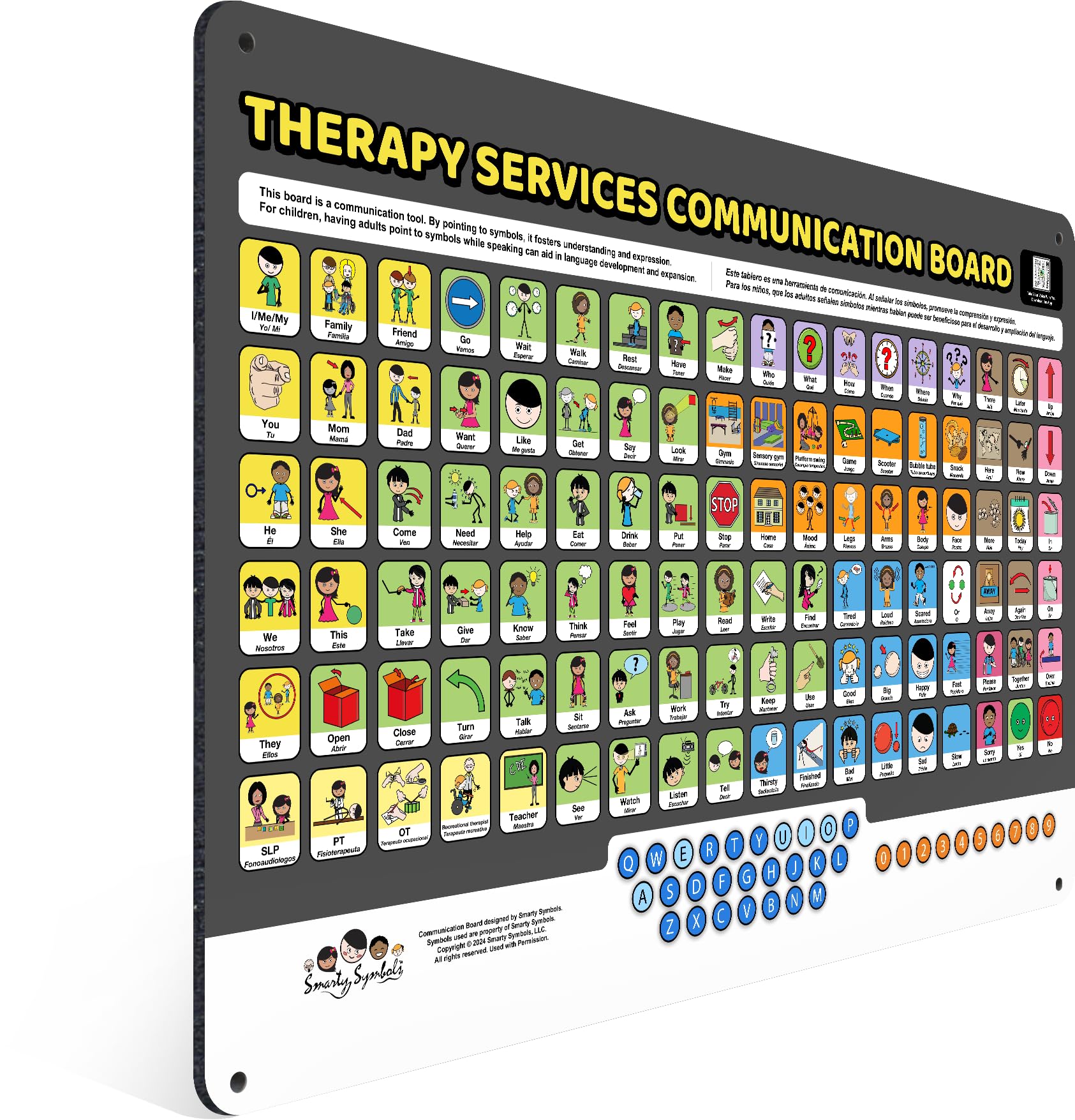 Amazon.com: Bilingual Therapy Communication Board for Pediatric Clinics ...