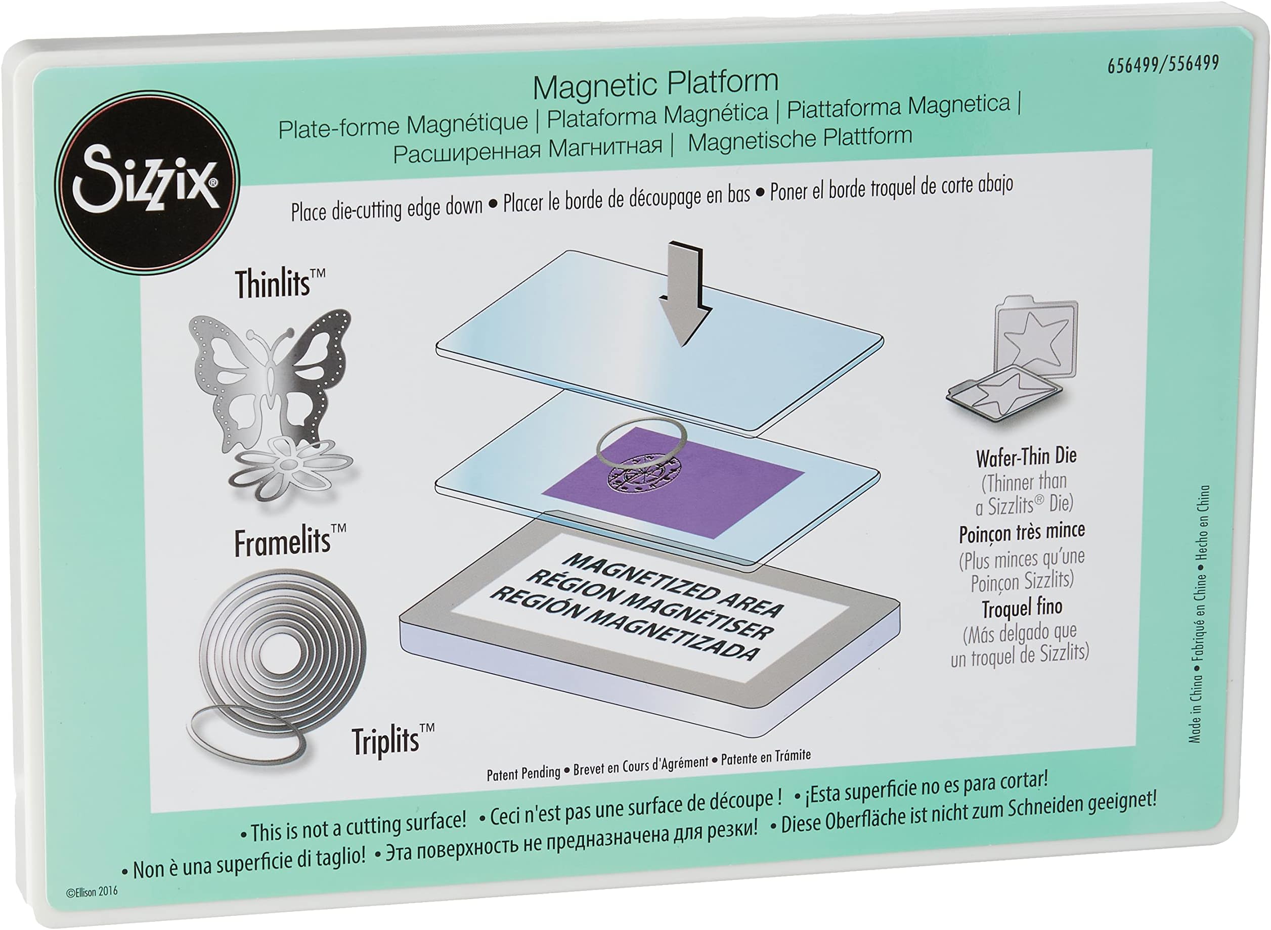 Amazon.com: Sizzix, Multi Color, One Size Magnetic Platform for Wafer ...