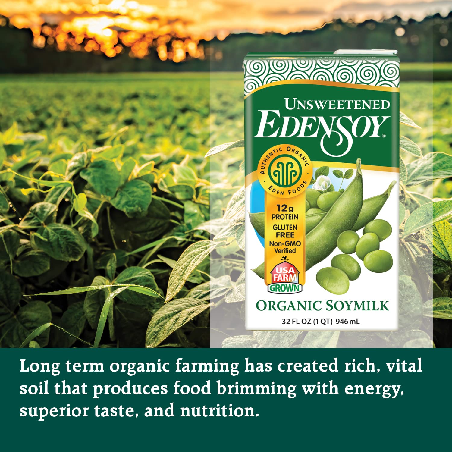 Snapklik.com : Edensoy Unsweetened Eden Organic Soymilk, Non-GMO, USA ...