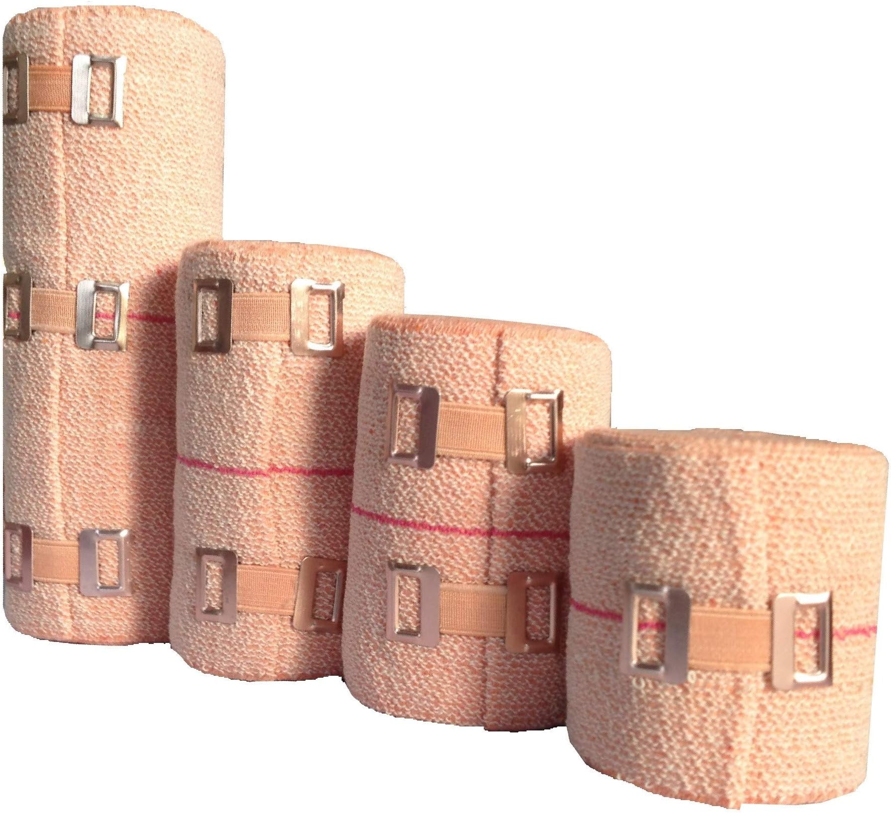 Amazon.com: SETH–4 Sizes Soft Compression Crepe Bandages|Elastic ...