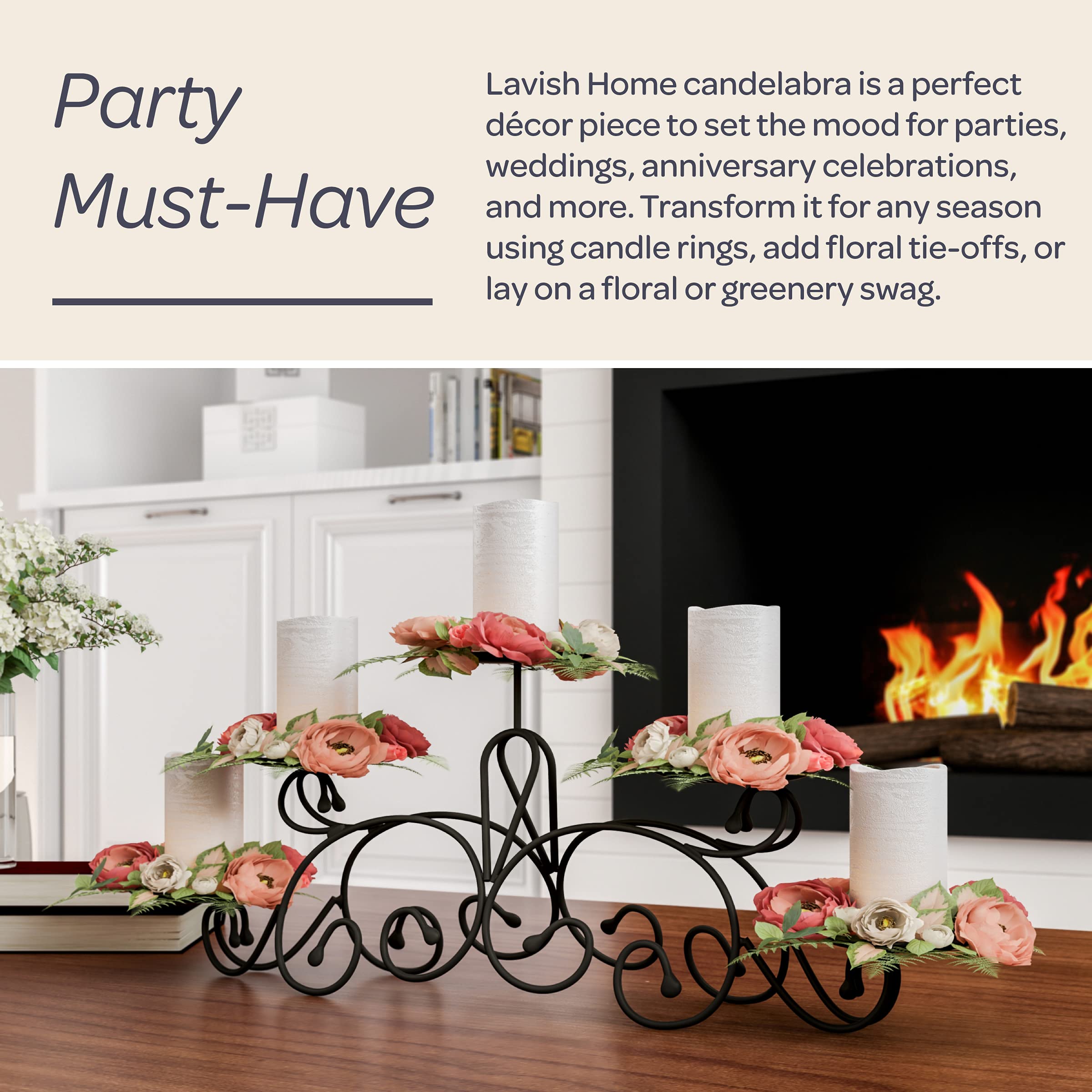 Wrought Iron Wedding Candelabra