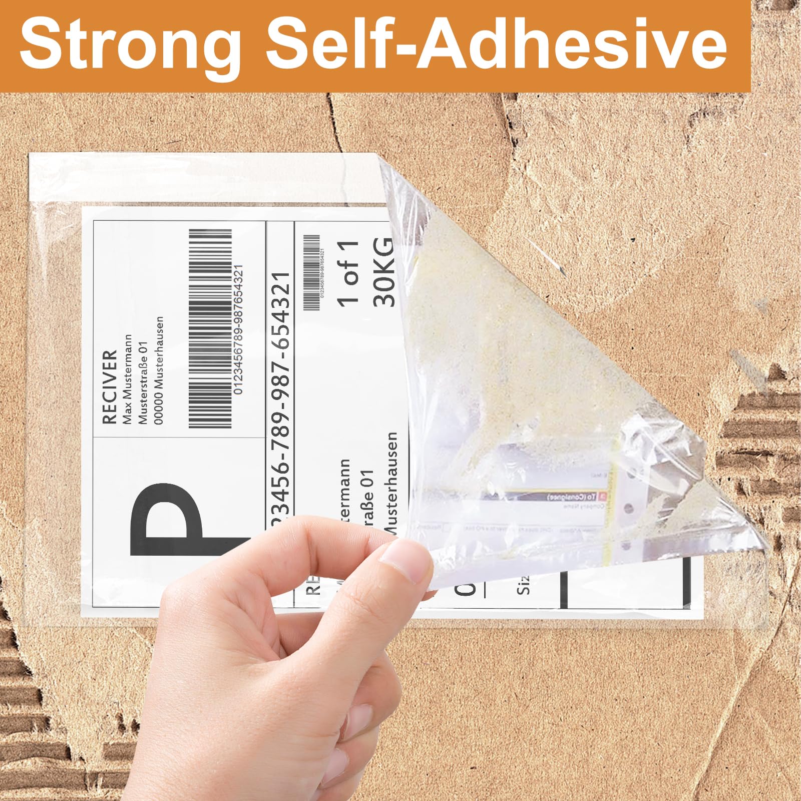 Snapklik.com : 6" X 9" Packing List Pouches, Strong Adhesive Plastic ...