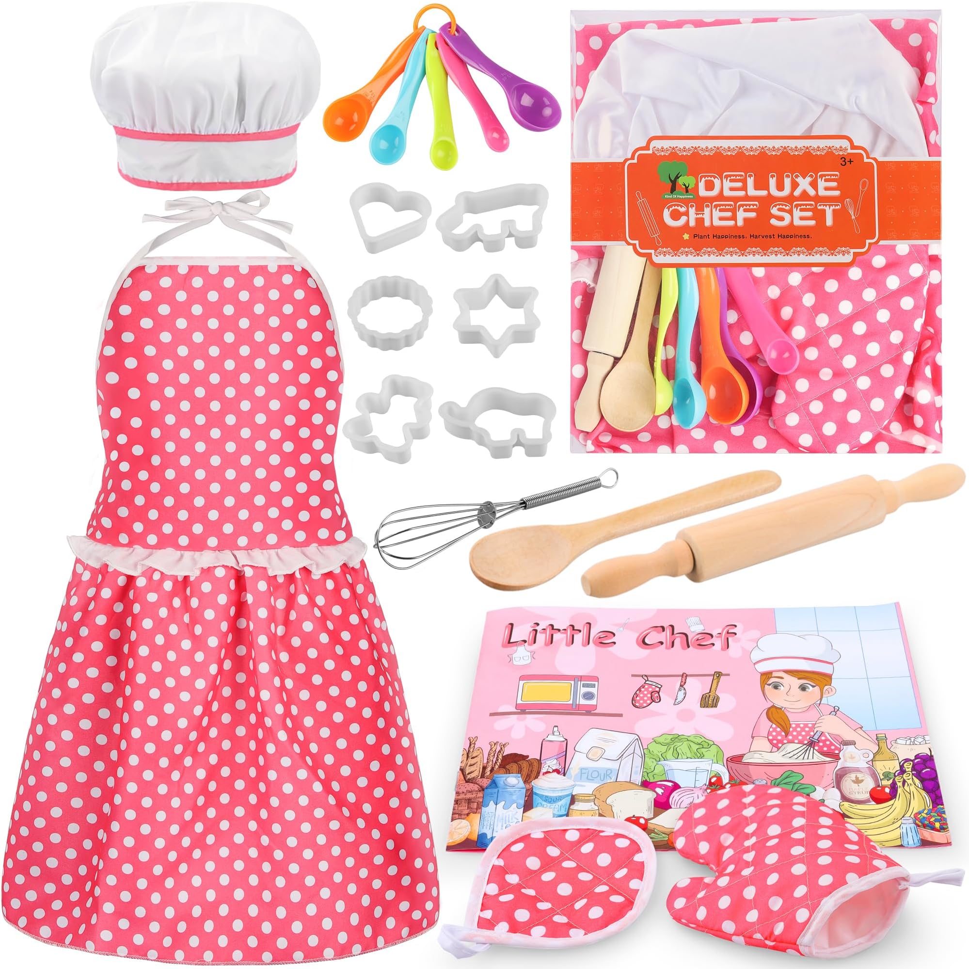 11 Pcs Kids Cooking Baking Set Children Pretend Play Kitchen Dress Up ...