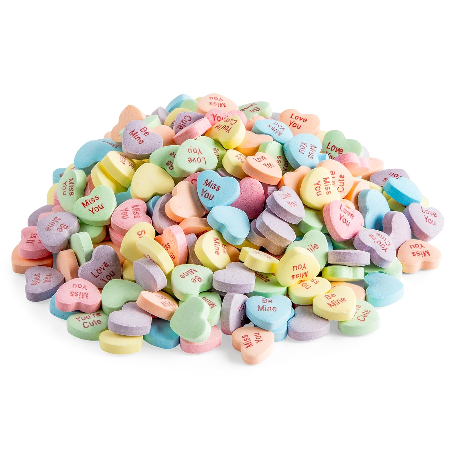 Amazon.com : Conversation Hearts Candy – 3 lb Bulk Bag – Classic Pastel ...