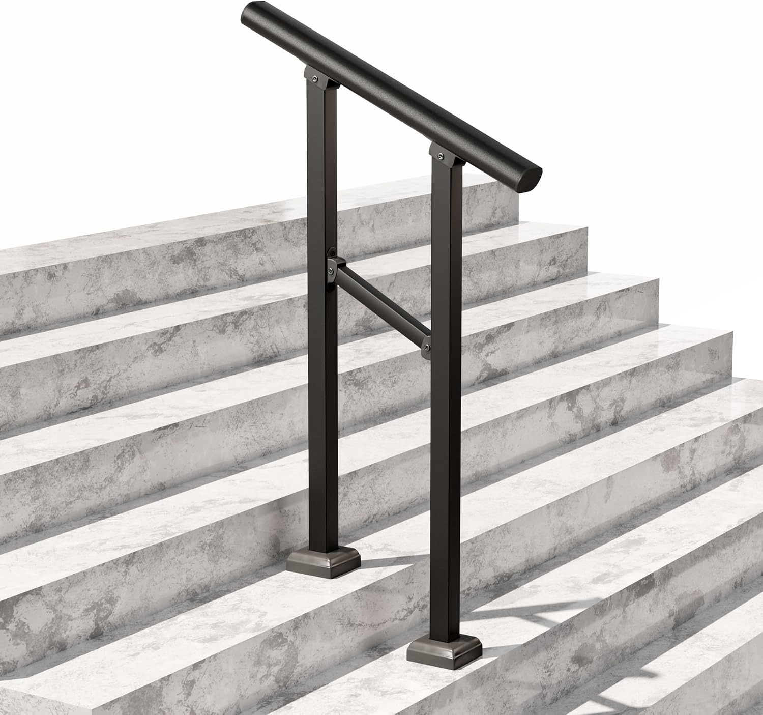 2 Step Hand Rails for Outdoor Steps, Porch Railing for 1 to 2 Steps ...