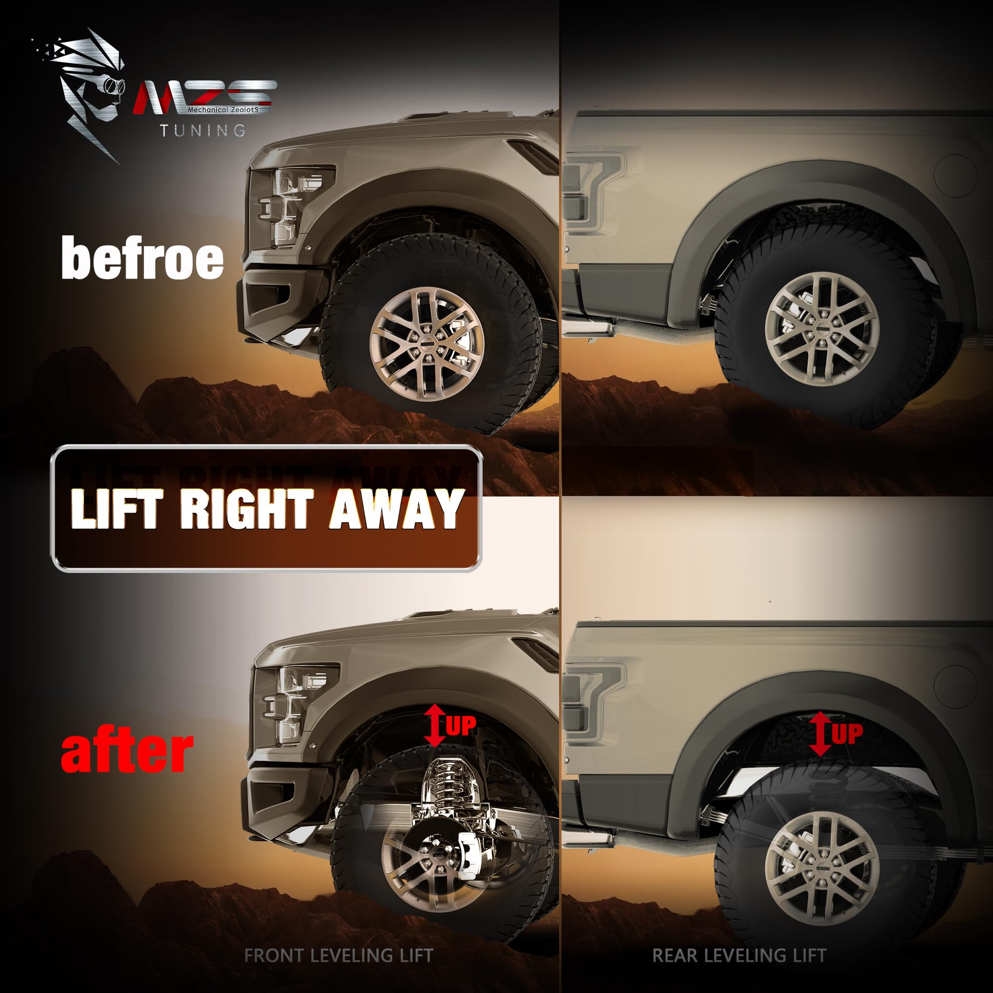 MZS Leveling Kit 3" Front...B0BDZRYV71 | Encarguelo.com.ec