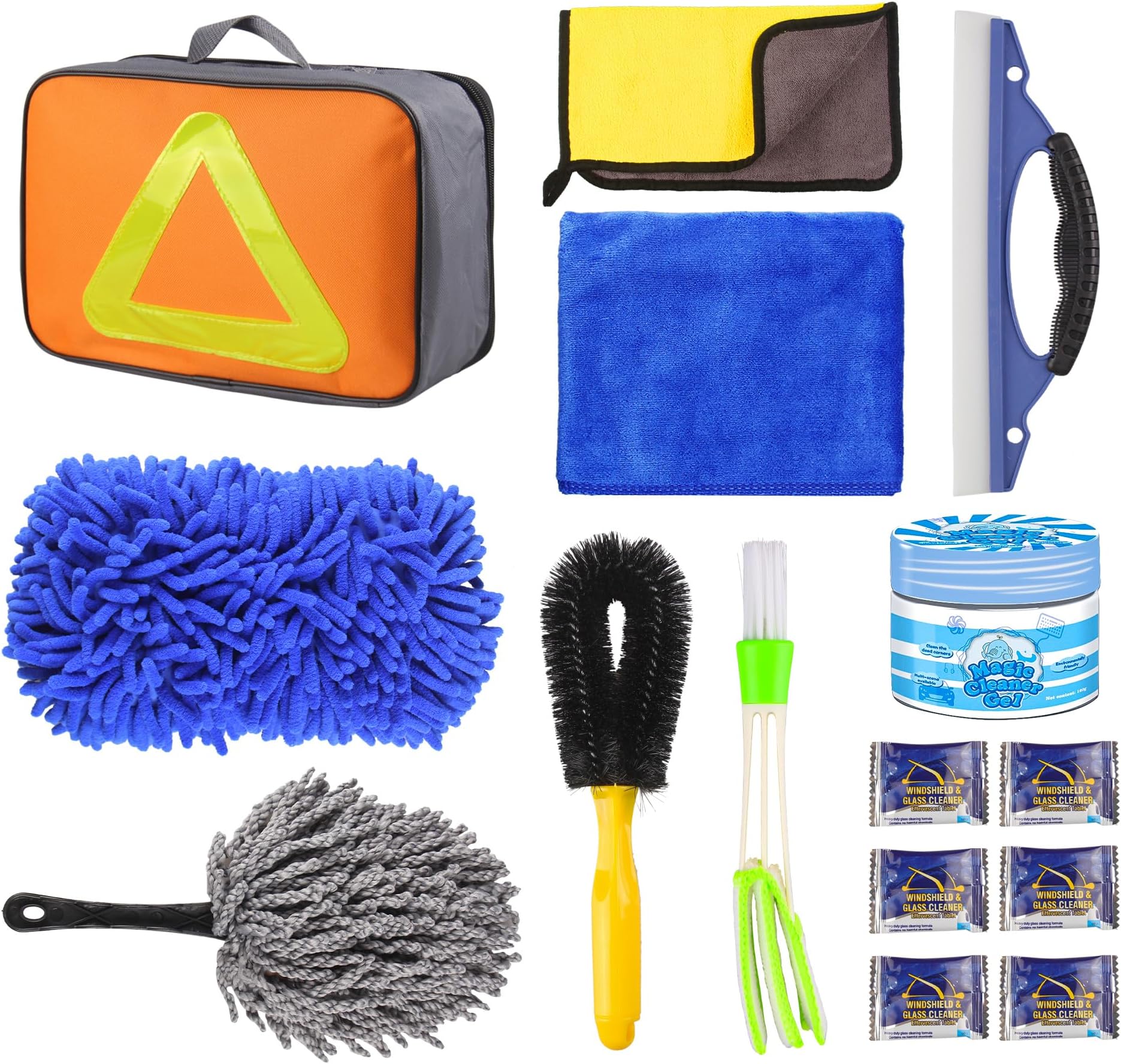 Bengenta 15 Pcs Car Wash Cleaning Kit,Car Detailing Set with Premium ...