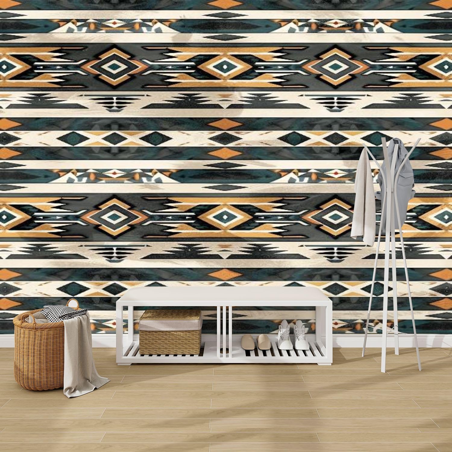 Navajo Wallpaper Thibaut Navajo Grey T27021 | Select Wallpaper