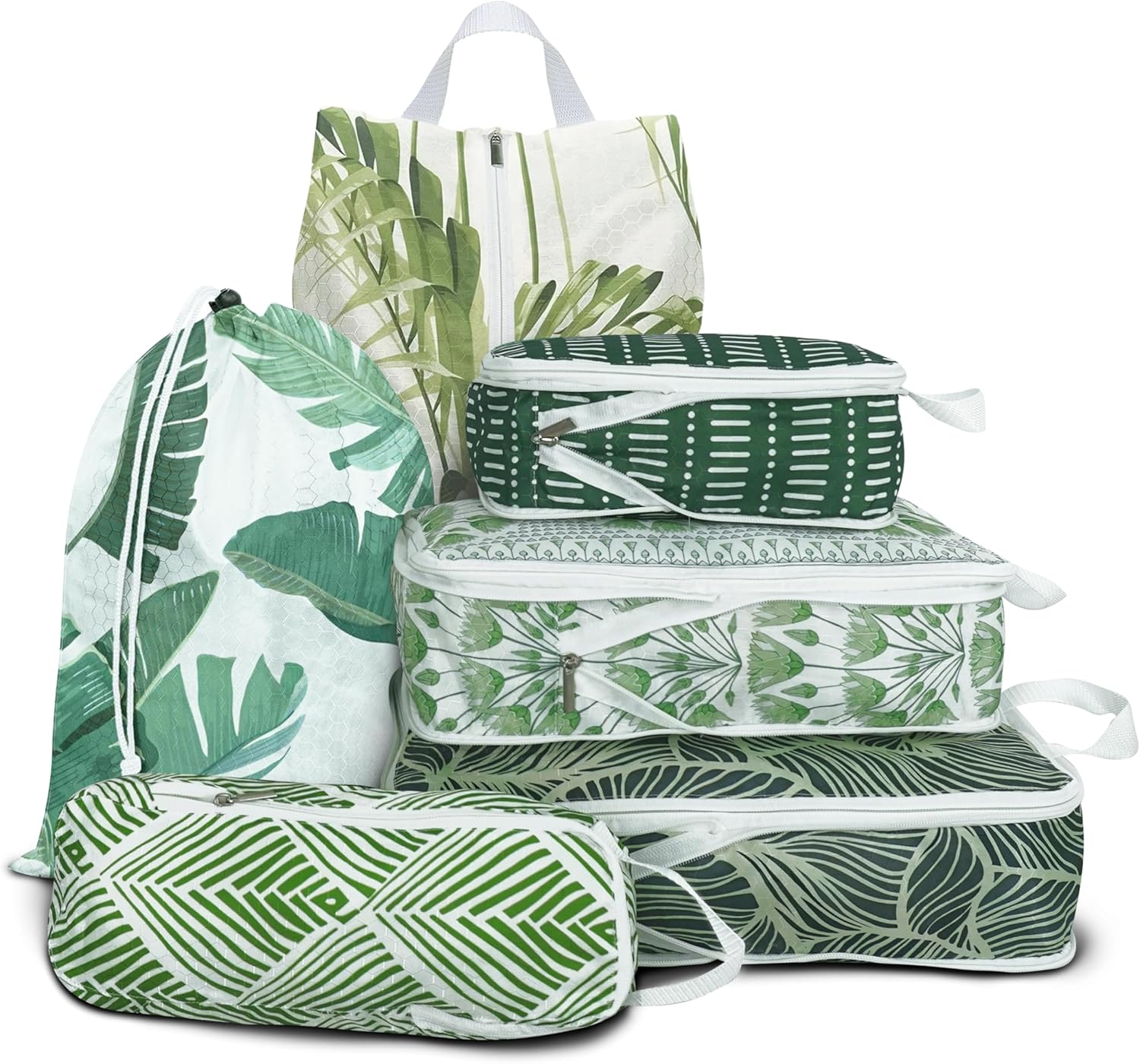 Amazon.com: 6 Pcs Compression Packing Cubes for Travel Suitcases ...