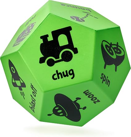 Amazon.com: Covelico Movement Dice | Green Large Foam Dice - Fun ...