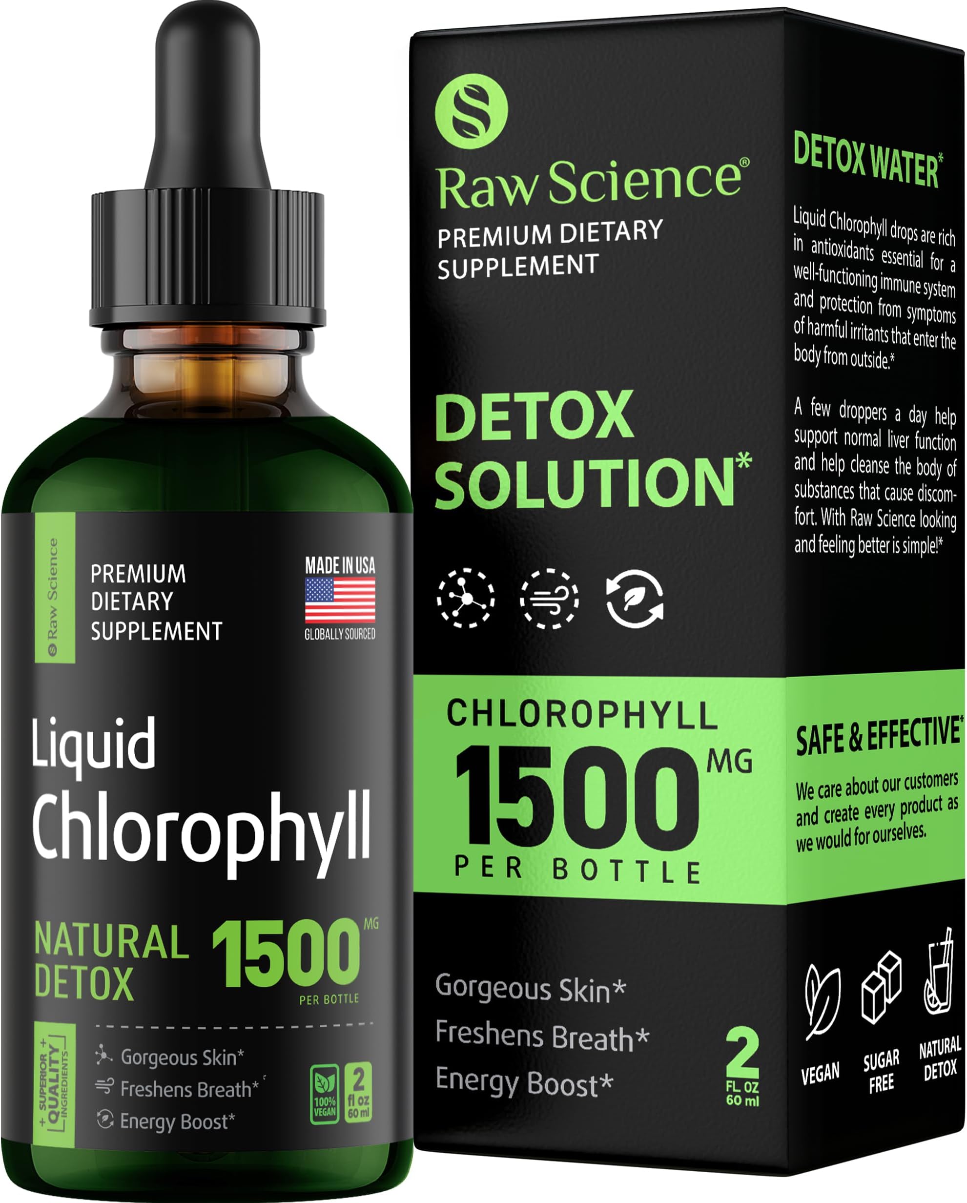 Amazon.com: Chlorophyll Liquid Drops 6000 mg - Premium Liquid ...