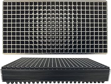 Amazon.com : Kapok Candle Co 288 Cell Seedling Plastic Nursery Trays ...