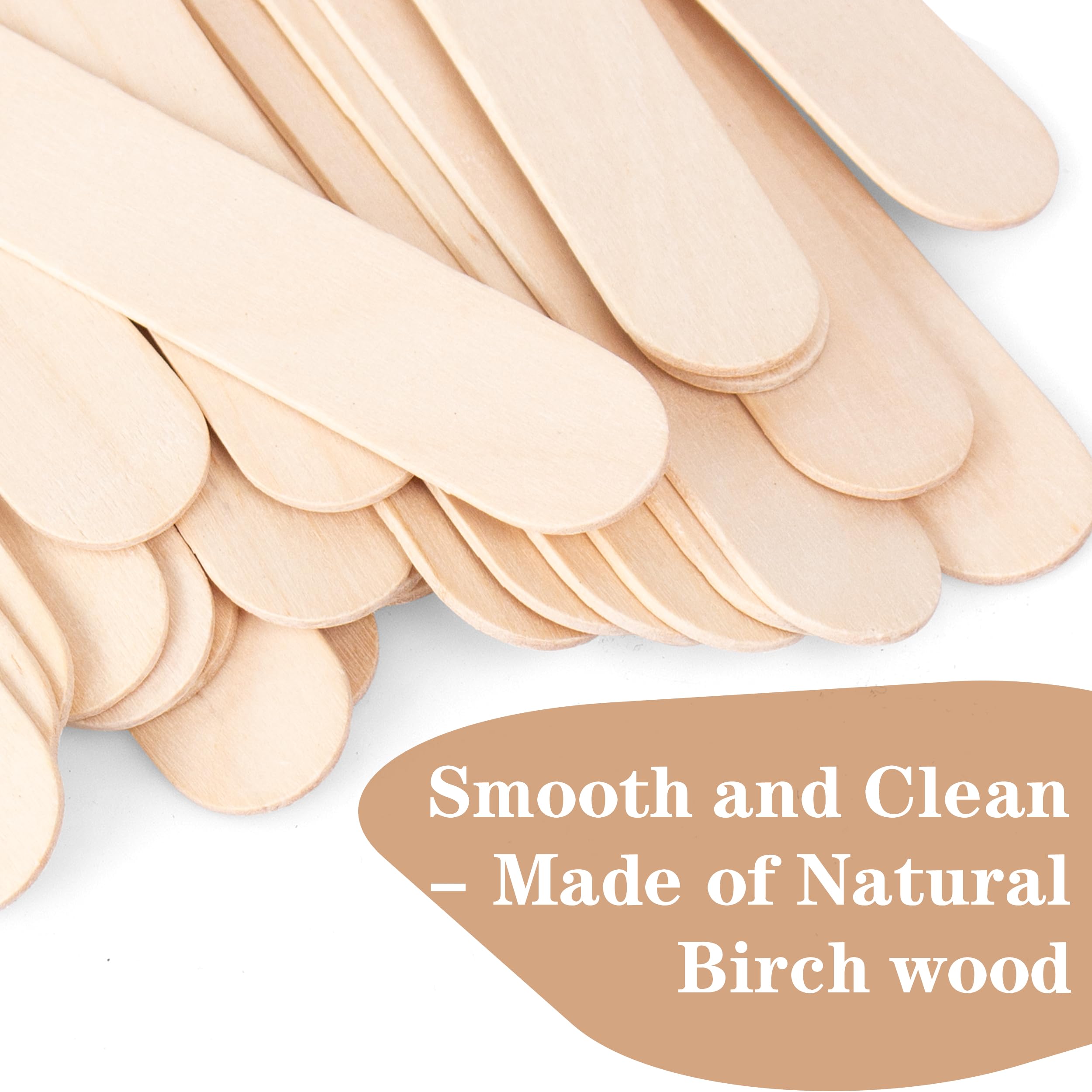 Snapklik.com : 80Pcs Jumbo Craft Sticks,Wood Craft Sticks 6 Inch,Wooden ...
