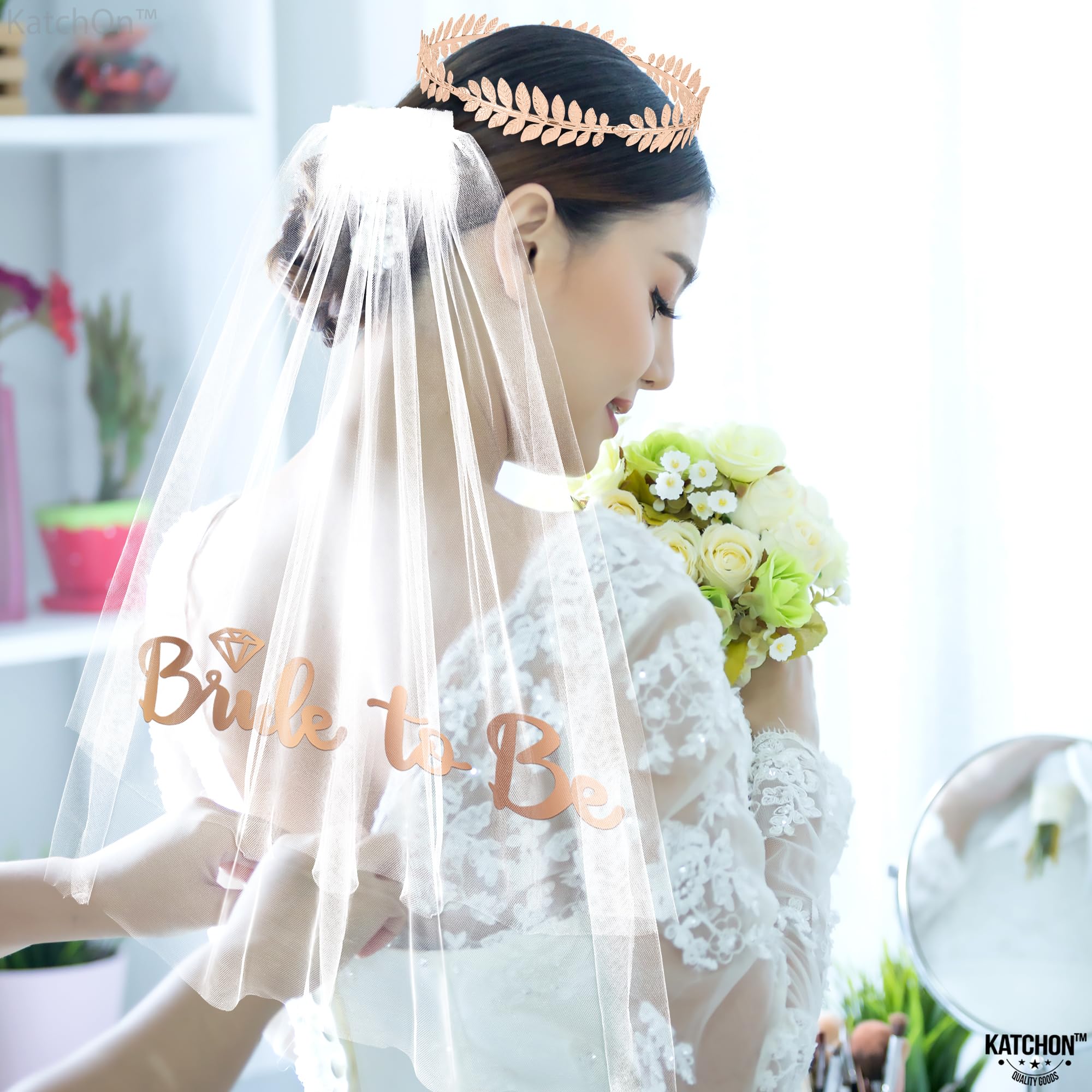 Rose gold wedding veil 60 photos - Astyledwedding.com