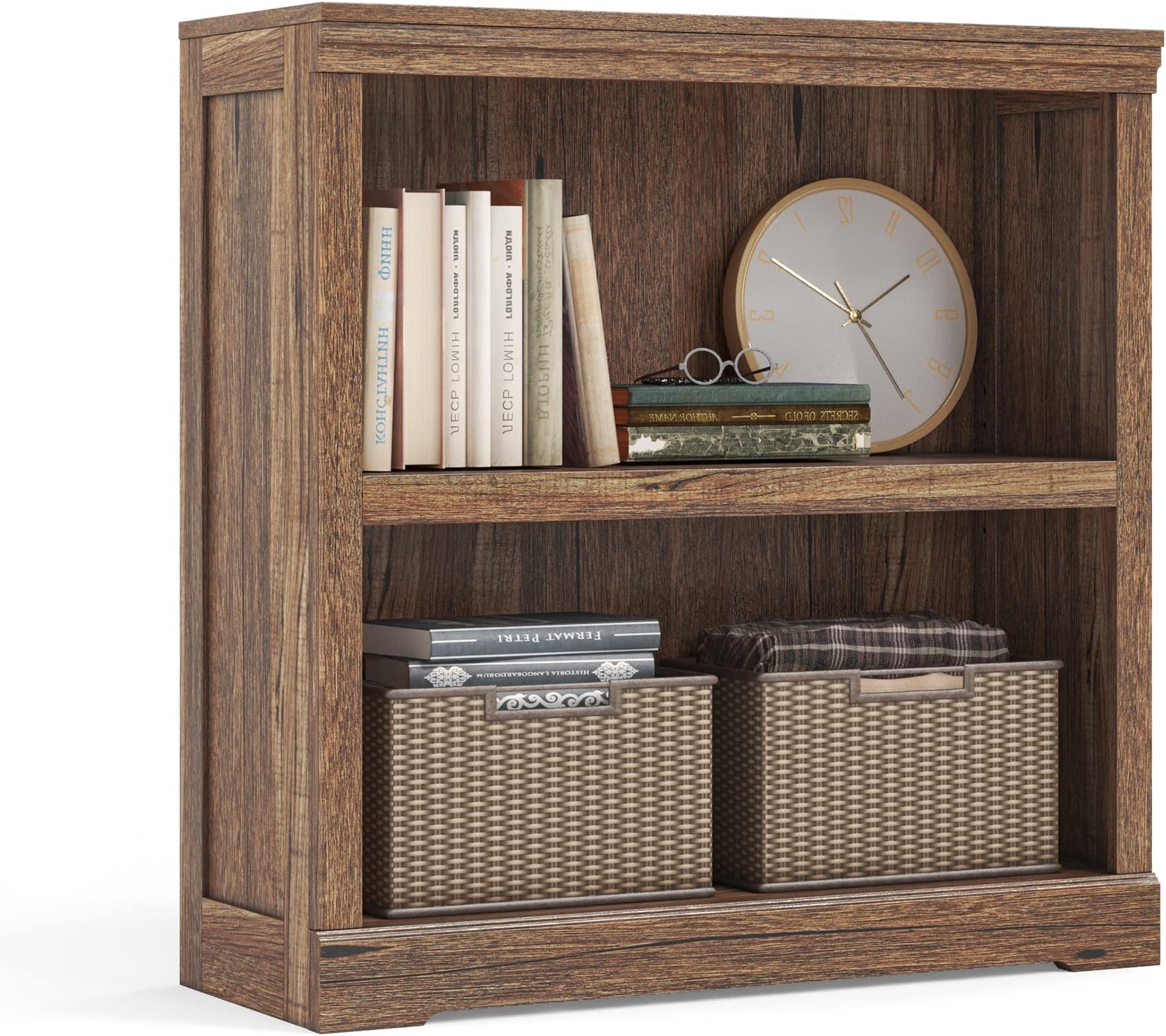 Amazon.com: OSEILLC 5-Tier Bookshelf, Black Bookshelf with Adjustable ...