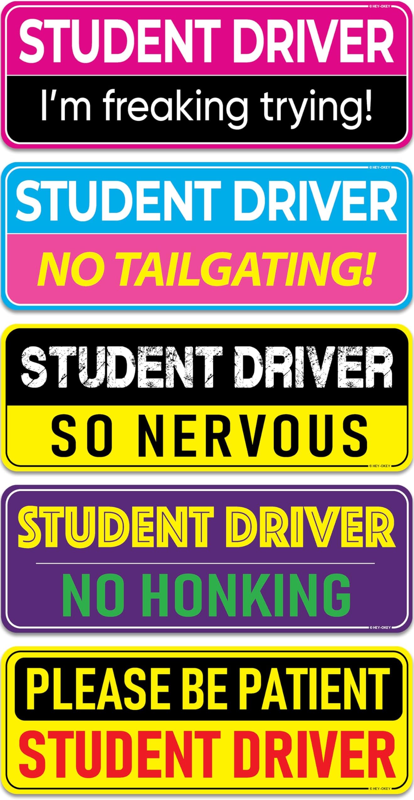 Amazon.com: Be Patient Kid Driver Car Magnet 10" X 3" Car Magnet ...