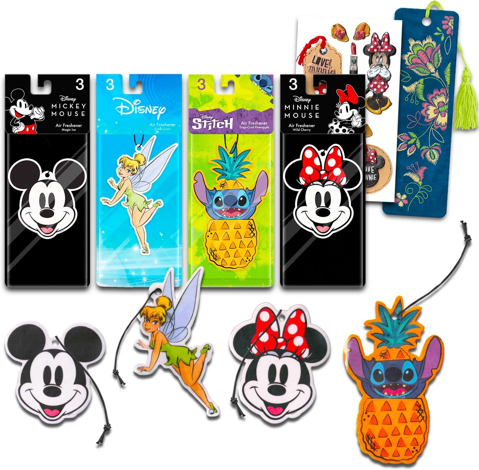 Amazon.com: Disney Car Air Fresheners Scents Bundle - 4 Pack Mickey and ...