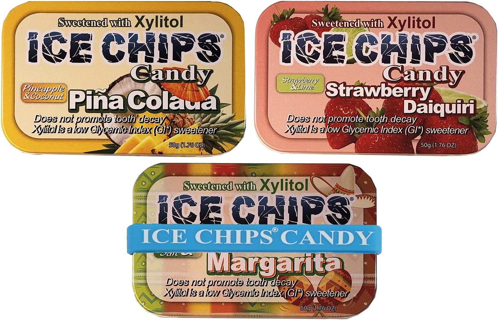 Amazon.com : ICE CHIPS Xylitol Candy 6 Tins (Variety Pack); Low Carb ...