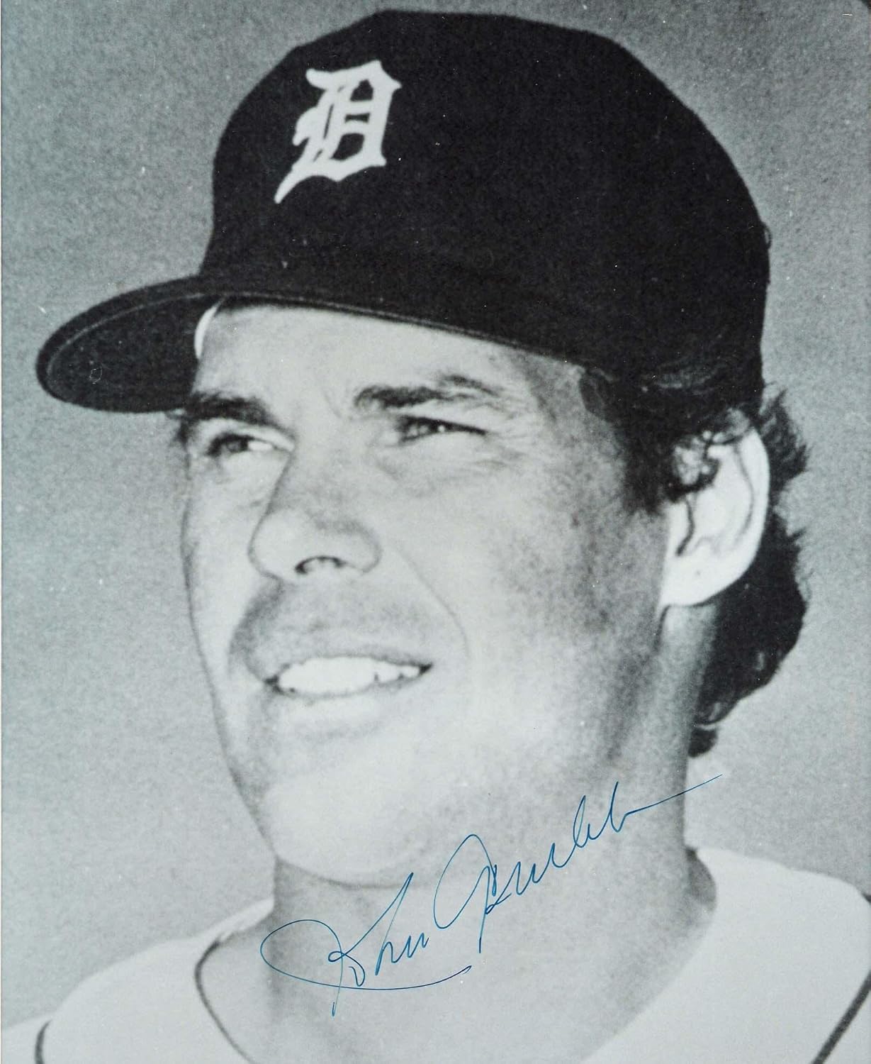 JOHN GRUBB (TIGERS) OF MLB 1972-87 Signed 8x10 B/W Photo - Autographed ...