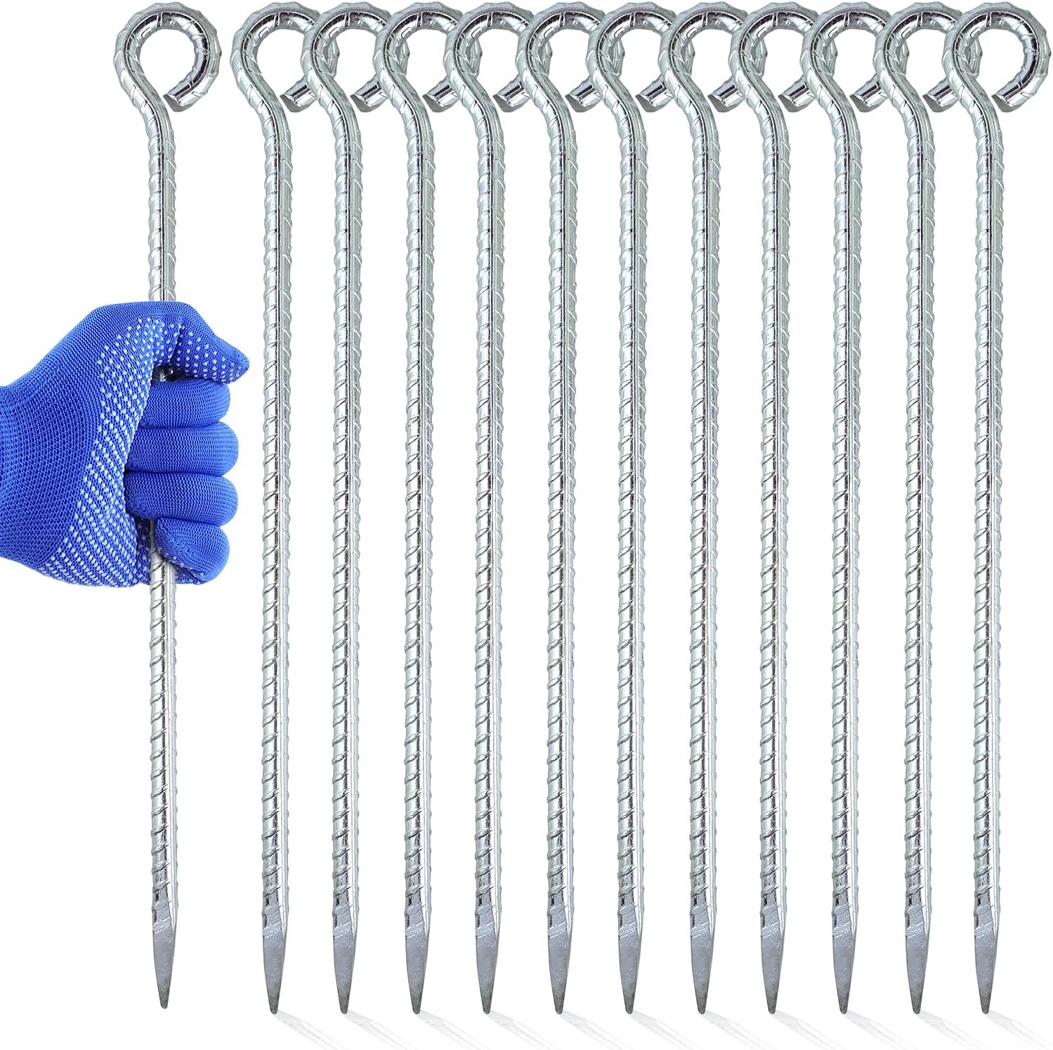 Amazon.com : 12PK 3/8" x 18" Rebar Stakes 12 Pack : Patio, Lawn & Garden
